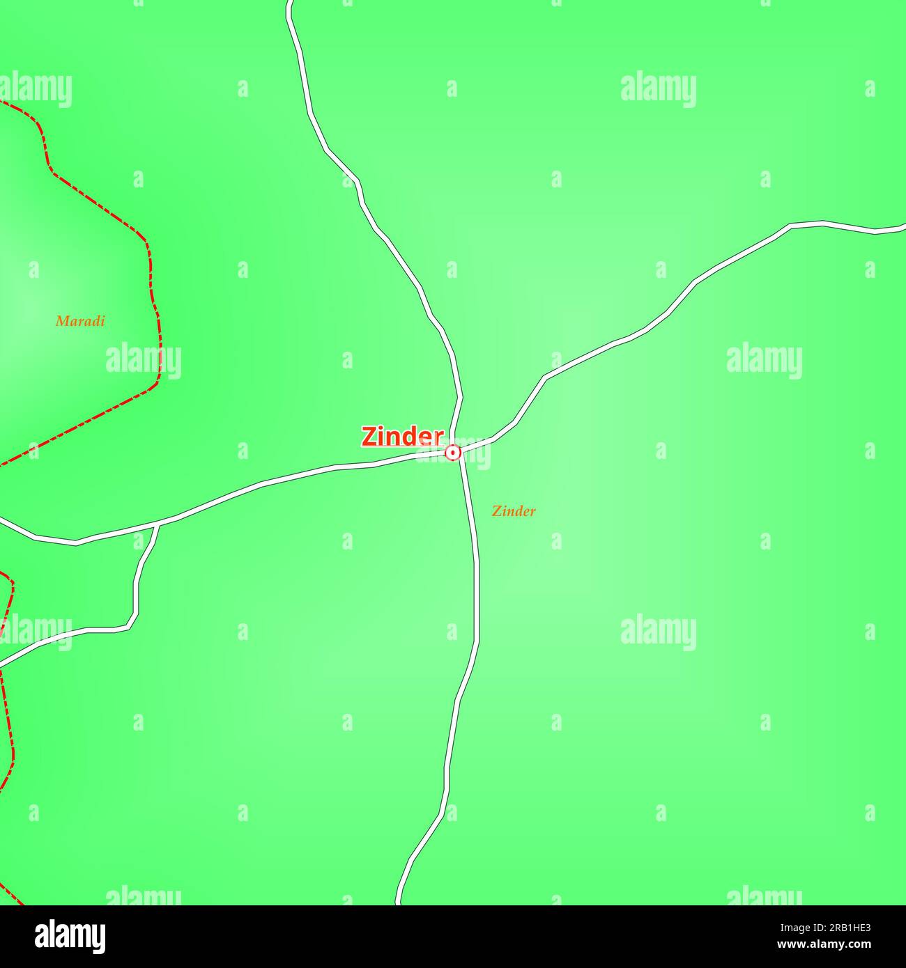 Map of Zinder City in Niger Stock Photo - Alamy