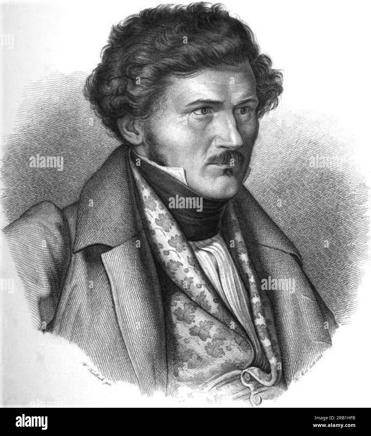Portrait of Swiss Engraver Samuel Amsler 1850 by Wilhelm von Kaulbach Stock Photo - Alamy