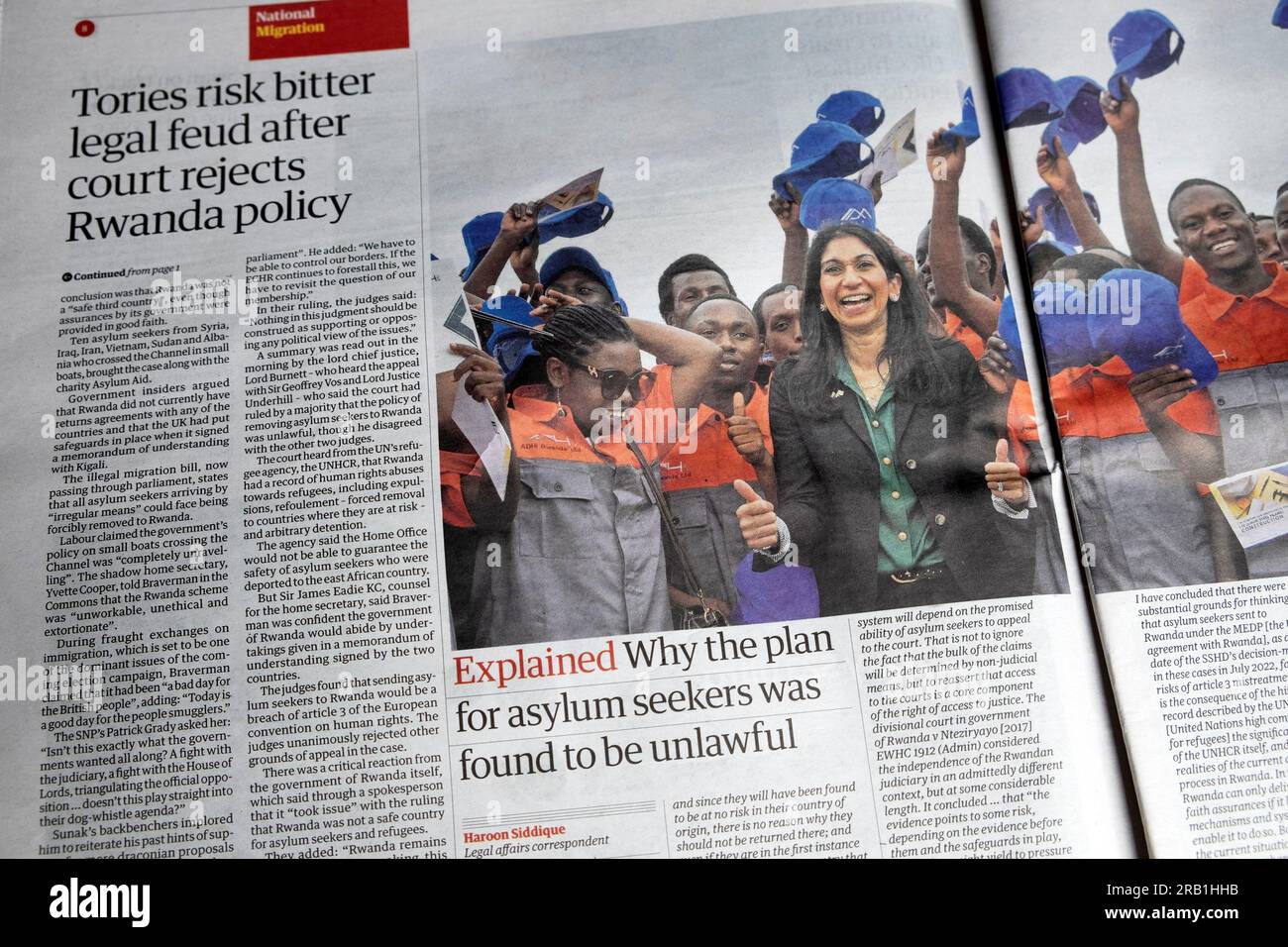 Immigration braverman hi-res stock photography and images - Alamy