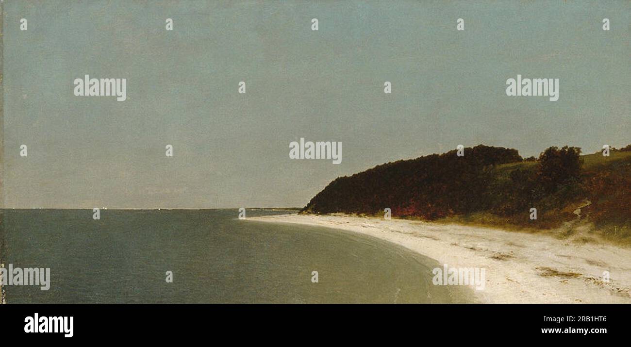Eaton's Neck, Long Island 1872 by John Frederick Kensett Stock Photo ...