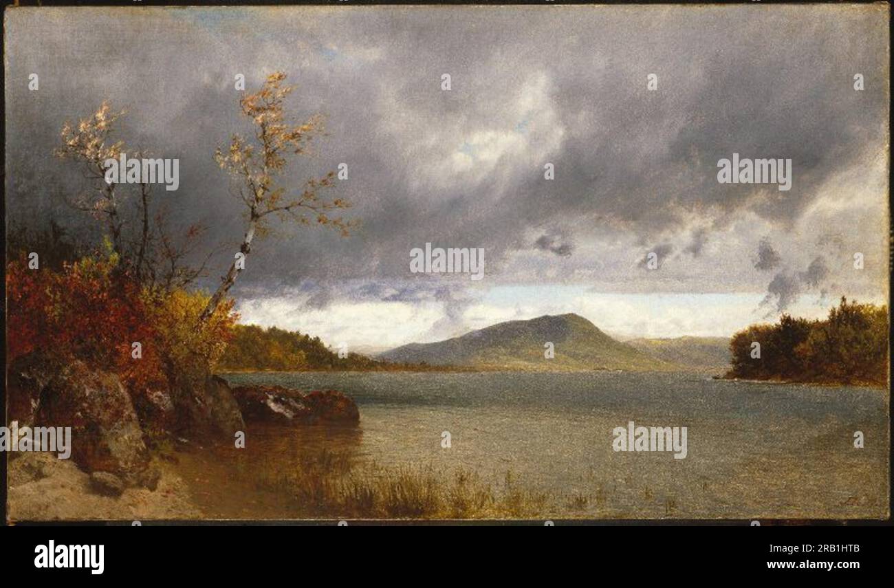 Lake George 1870 by John Frederick Kensett Stock Photo - Alamy