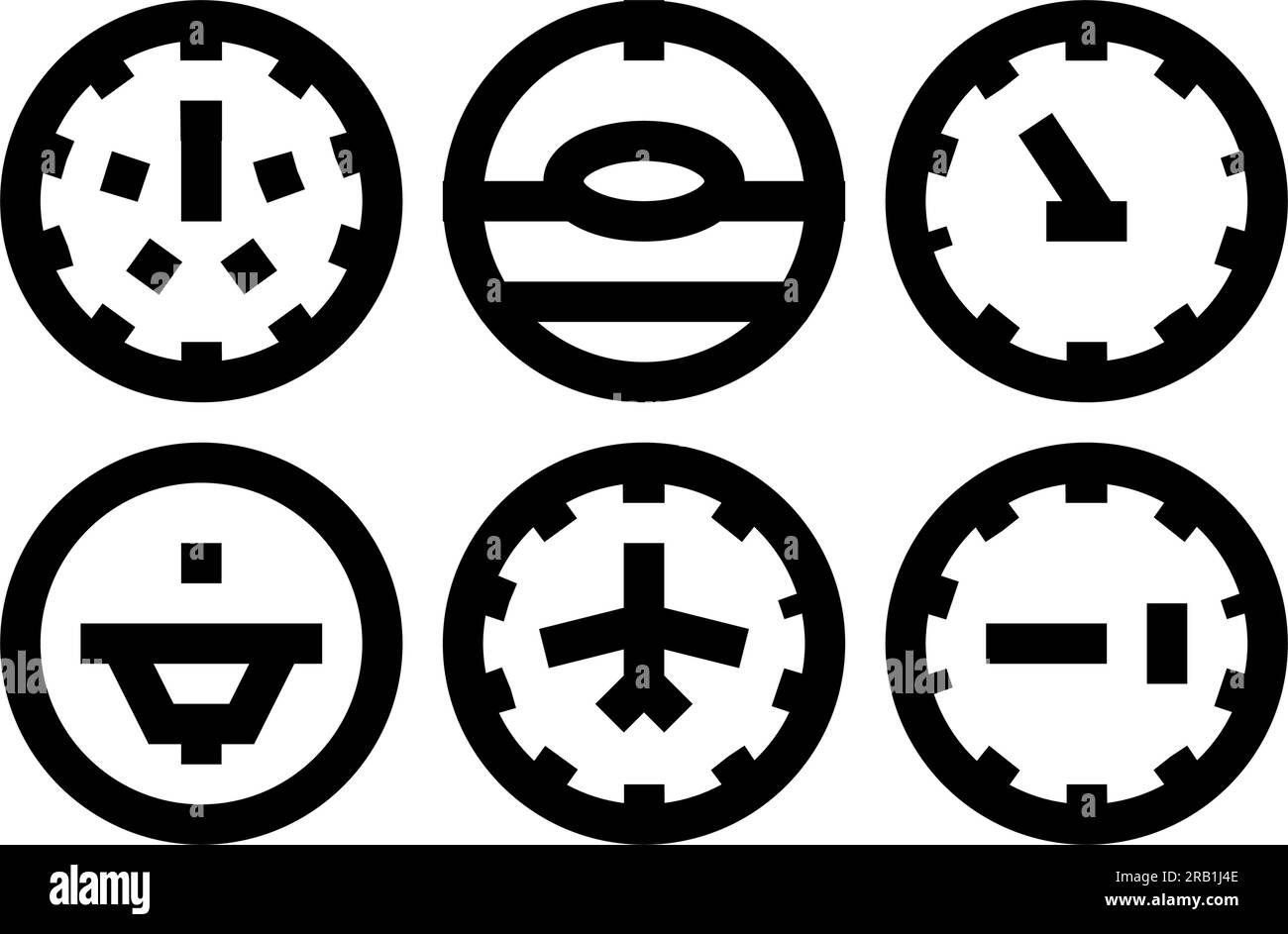 aircraft instrumentation aeronautical engineer line icon vector ...