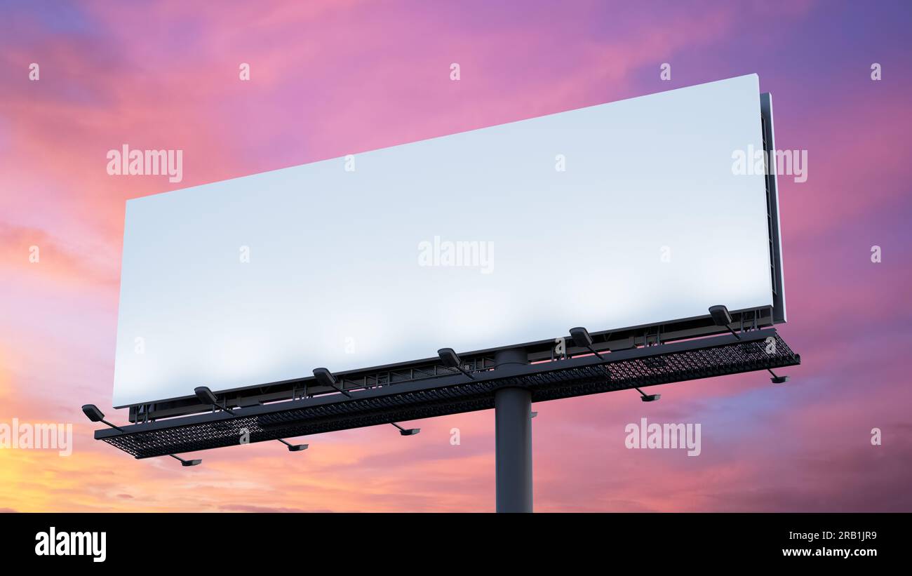 Outdoor billboard twilight hi-res stock photography and images - Alamy