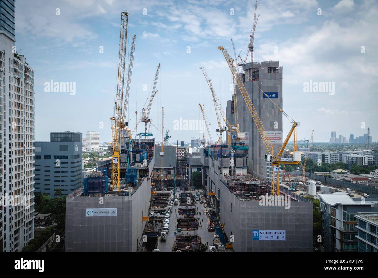 The site of 11 Cloud Project is seen under construction by the main contractor, Thai ...