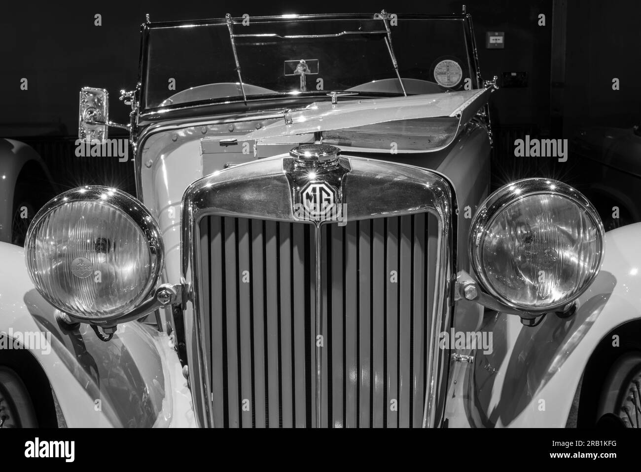 Sparkford.Somerset.United Kingdom.March 26th 2023.An MG TC from 1946 is ...