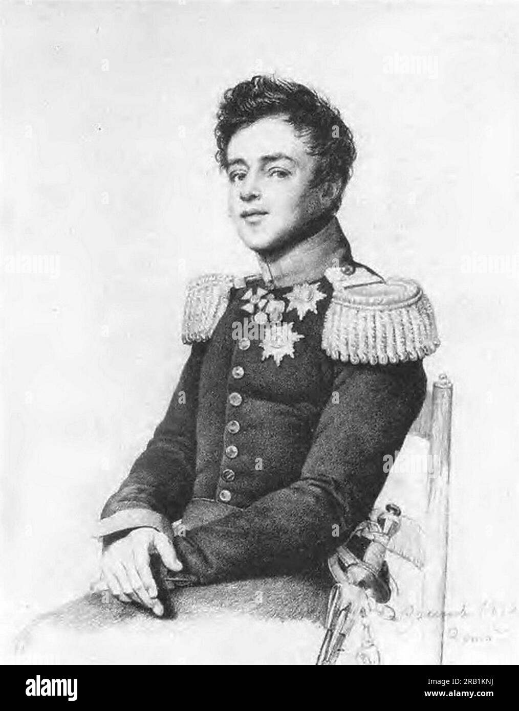 Portrait of Grand Duke Michael Pavlovich of Russia 1819 by Orest ...