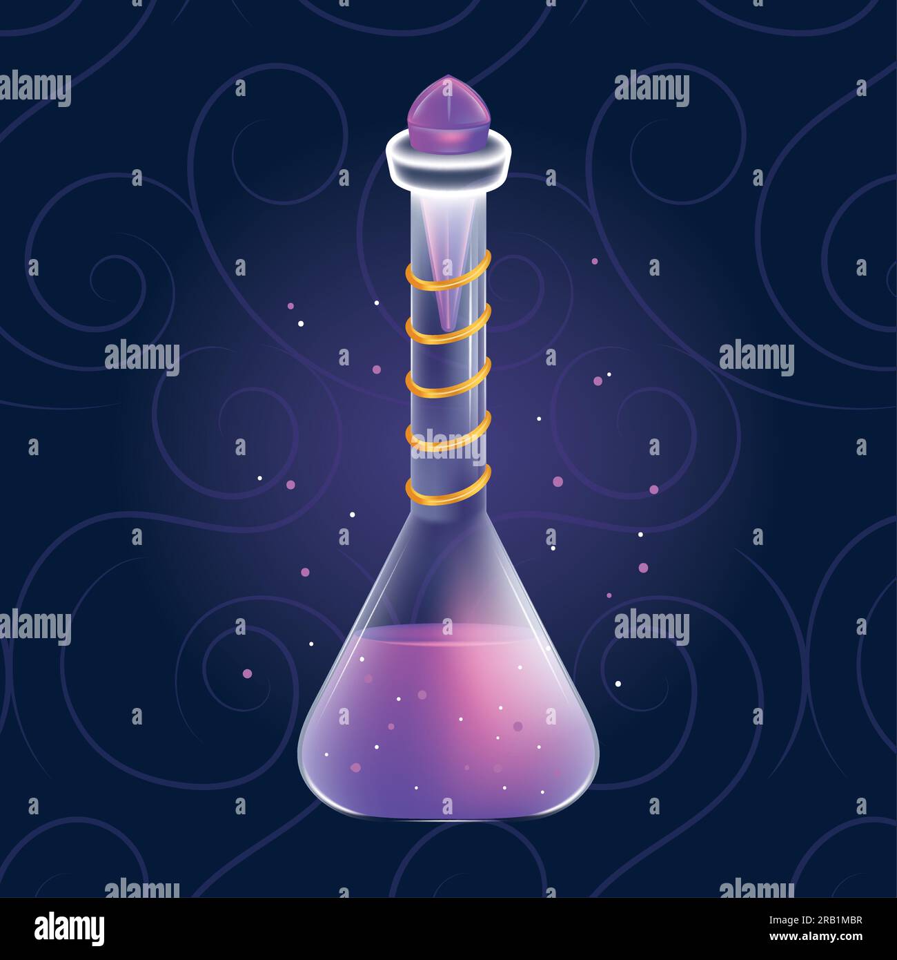 Isolated colored magical potion elixir Vector Stock Vector Image & Art ...