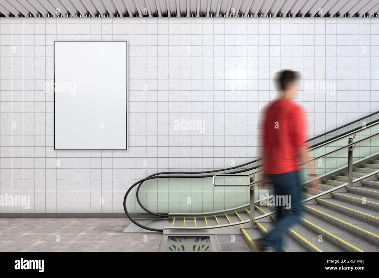 White ad poster underground hi-res stock photography and images - Alamy