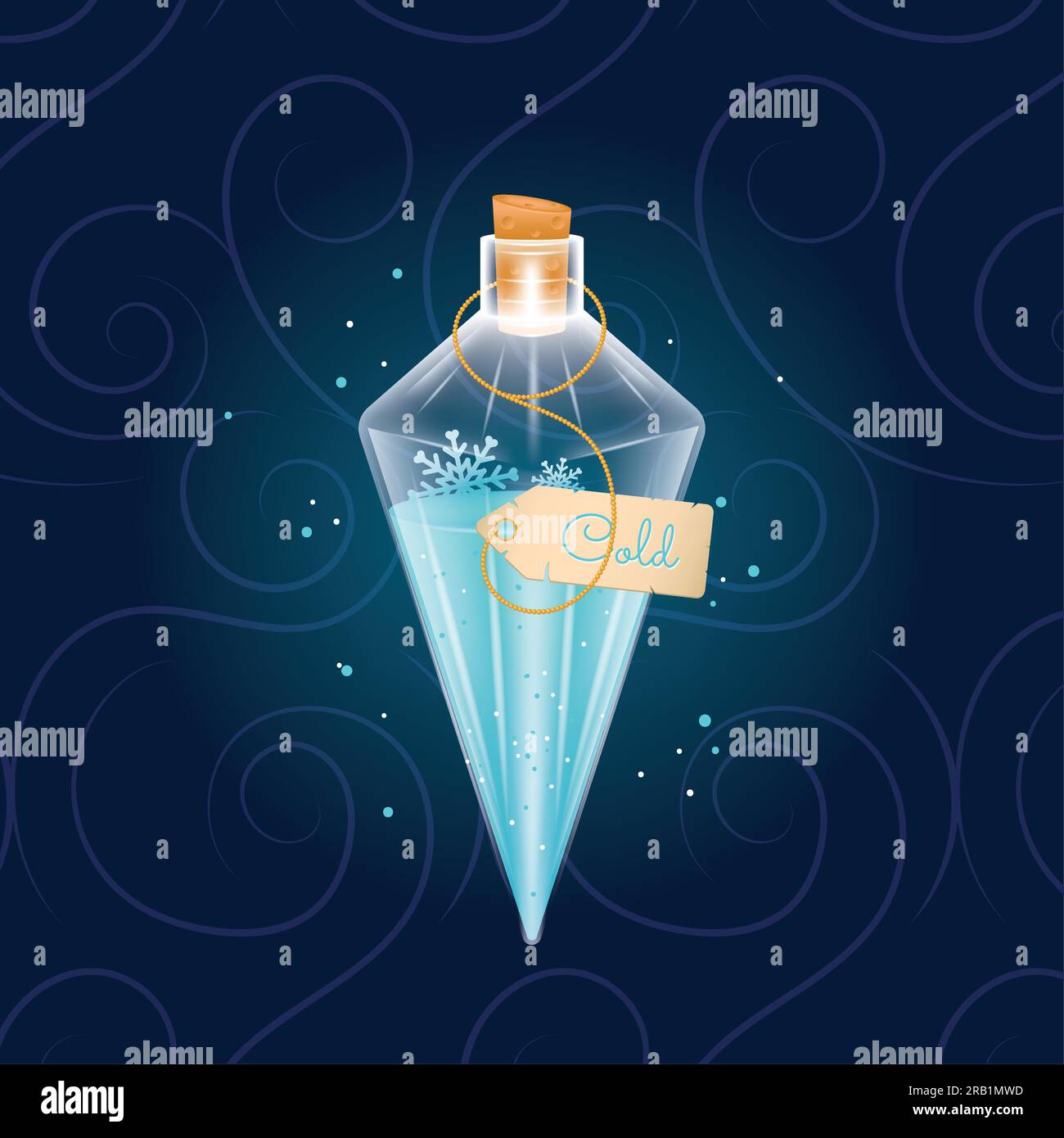 Isolated colored magical potion elixir Vector Stock Vector Image & Art ...