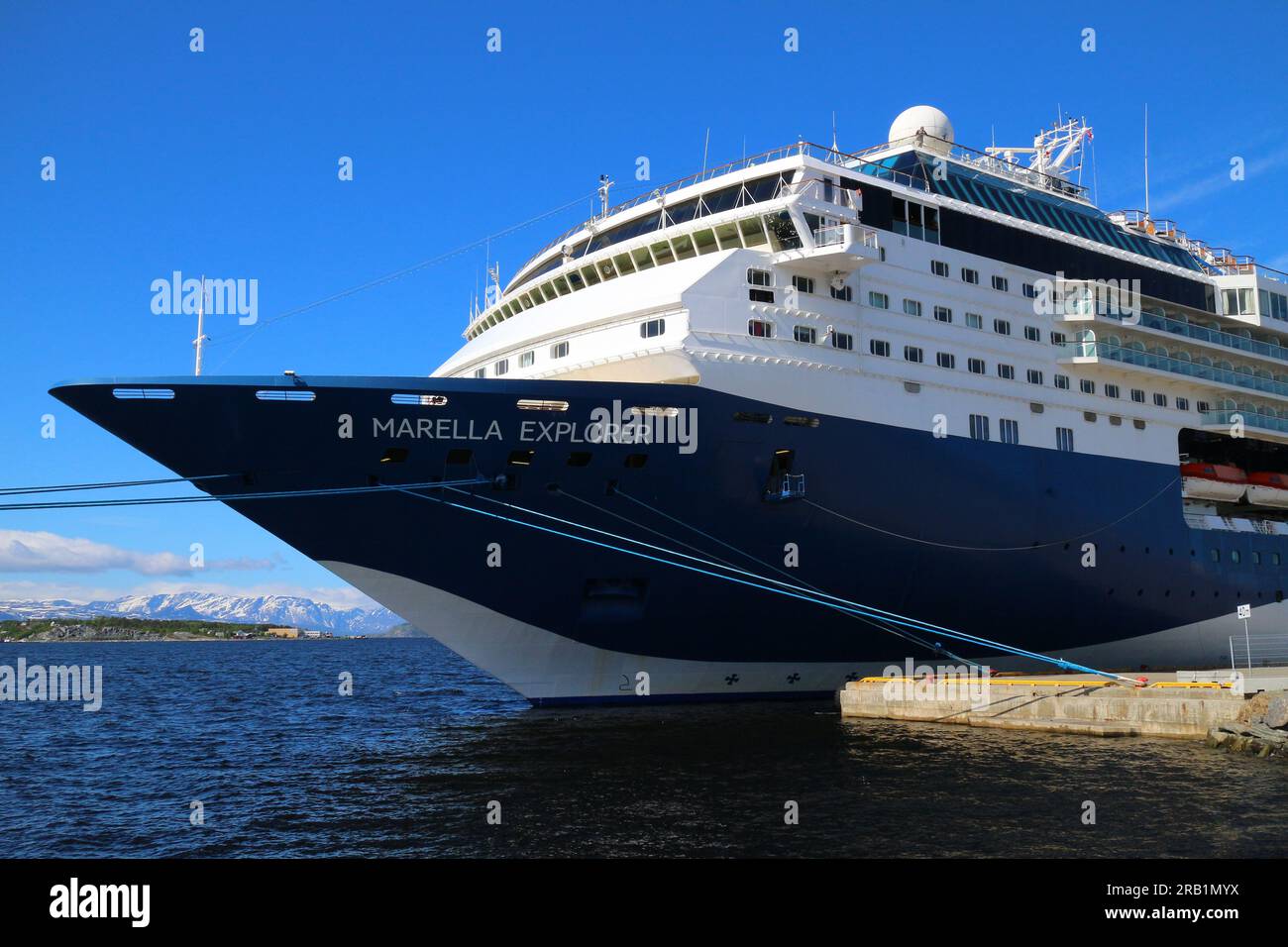 TUI Group cruise ship Marella Explorer moored in the port of Alta ...