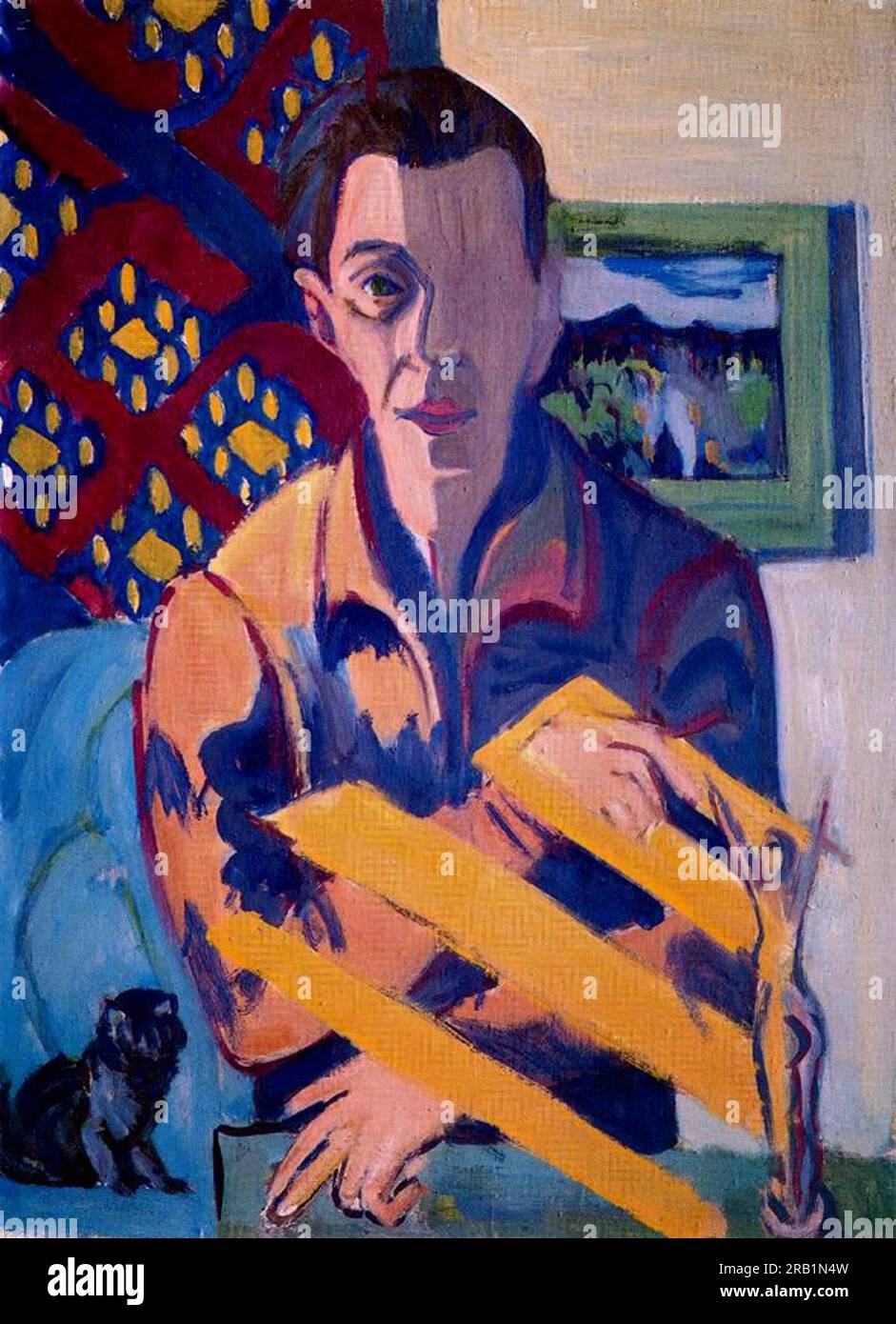 Self-Portrait 1931 by Ernst Ludwig Kirchner Stock Photo - Alamy