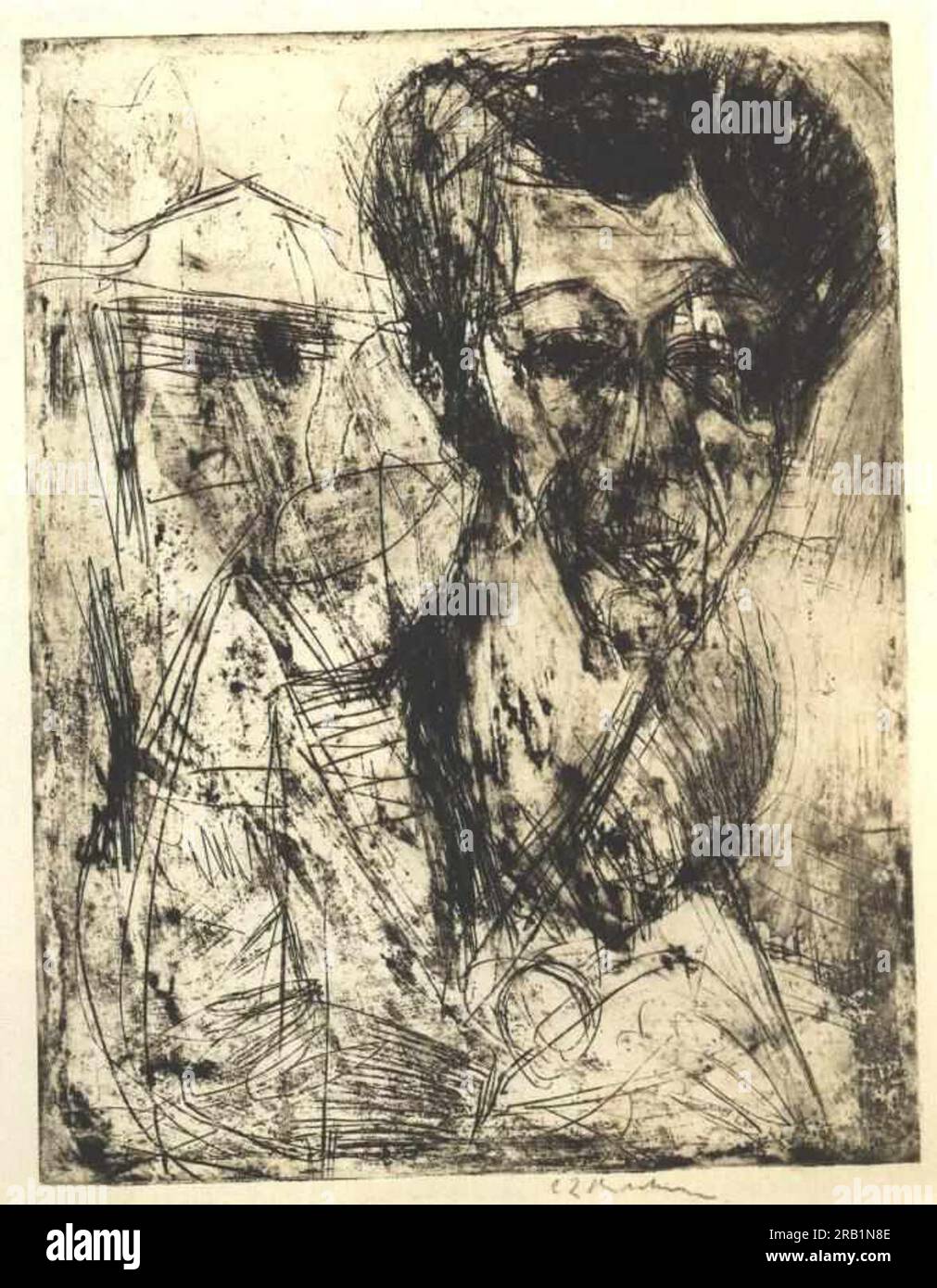 Self-portrait by Ernst Ludwig Kirchner Stock Photo - Alamy