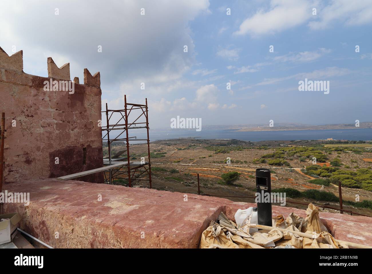 St Agatha’s Tower (The Red Tower) - Mellieha - Malta .The red tower ...