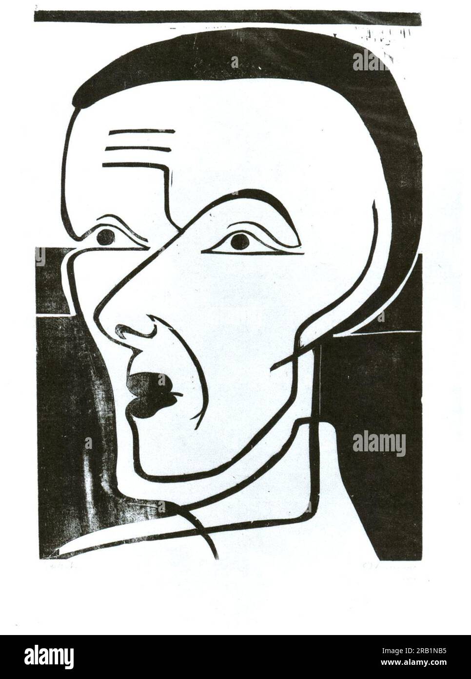 Self-portrait 1932 by Ernst Ludwig Kirchner Stock Photo - Alamy