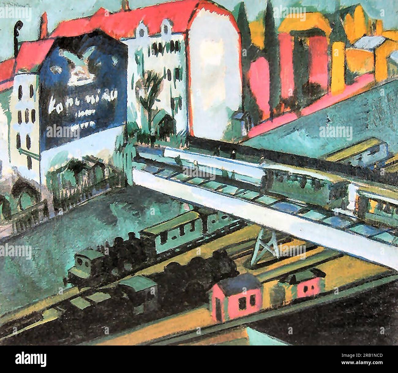 Tram and Rail 1914 by Ernst Ludwig Kirchner Stock Photo - Alamy