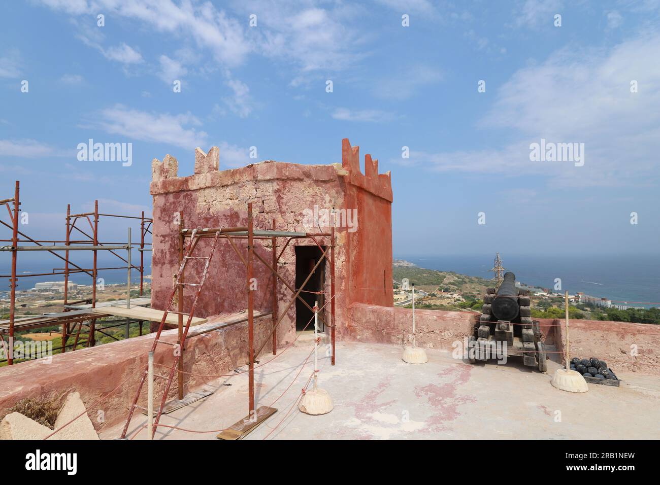 St Agatha’s Tower (The Red Tower) - Mellieha - Malta .The red tower ...