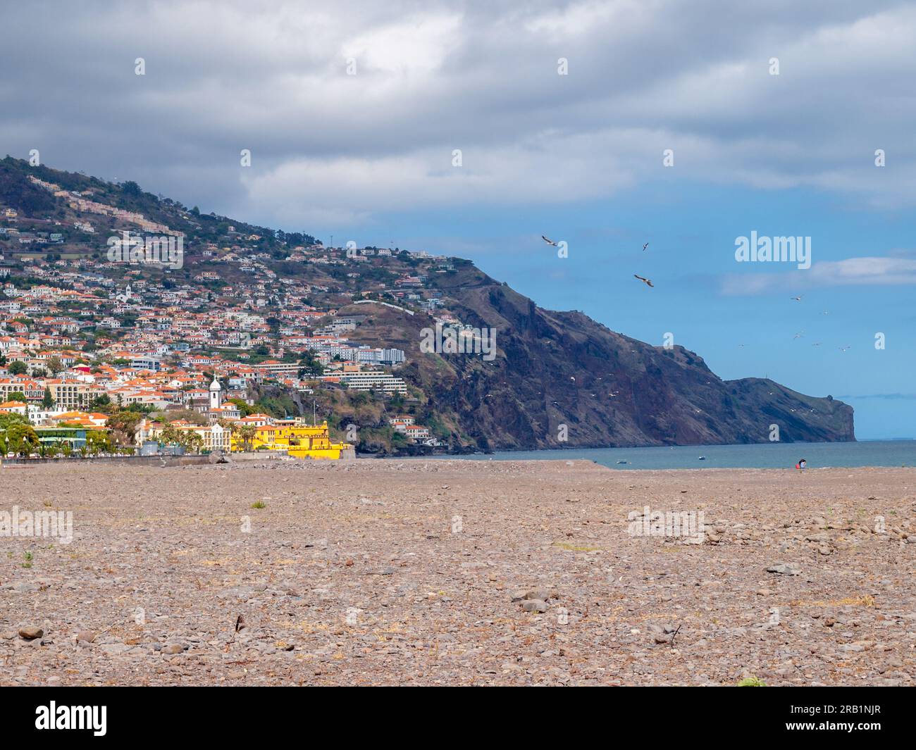 View of the beach in Funchal, Madeira, Portugal Stock Photo - Alamy