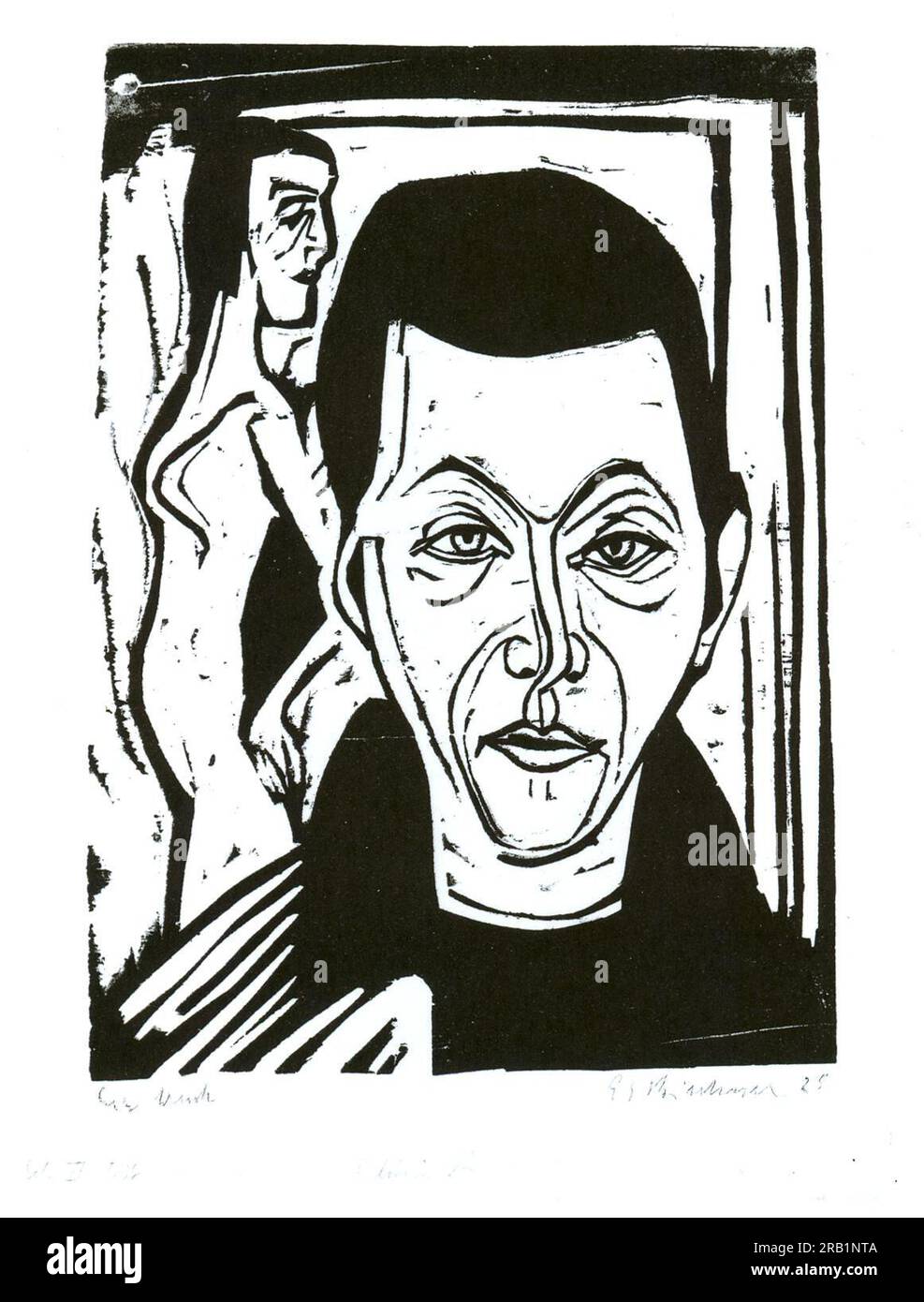 Ernst ludwig kirchner self portrait 1926 hi-res stock photography and ...