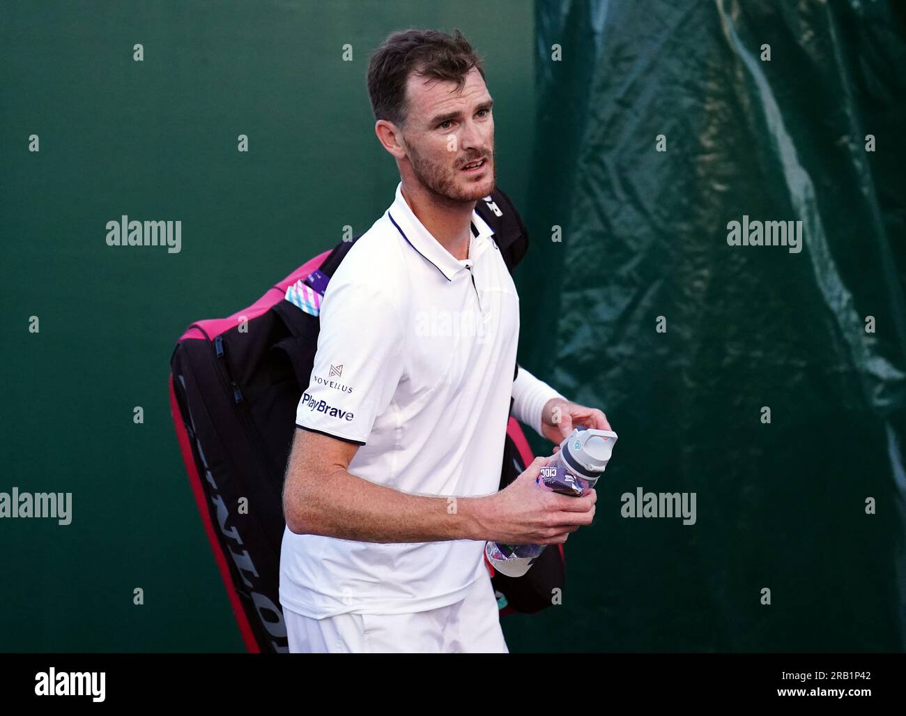 Jamie Murray following the Gentlemen's Doubles match on day four of the ...