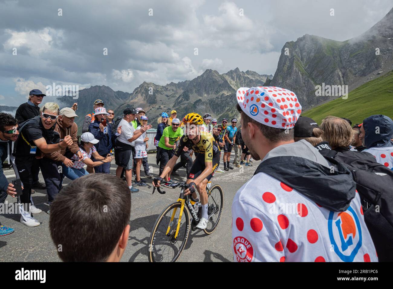 Col de Tourmalet, France, 6th July 2023, SEPP KUSS of JUMBO - VISMA ...