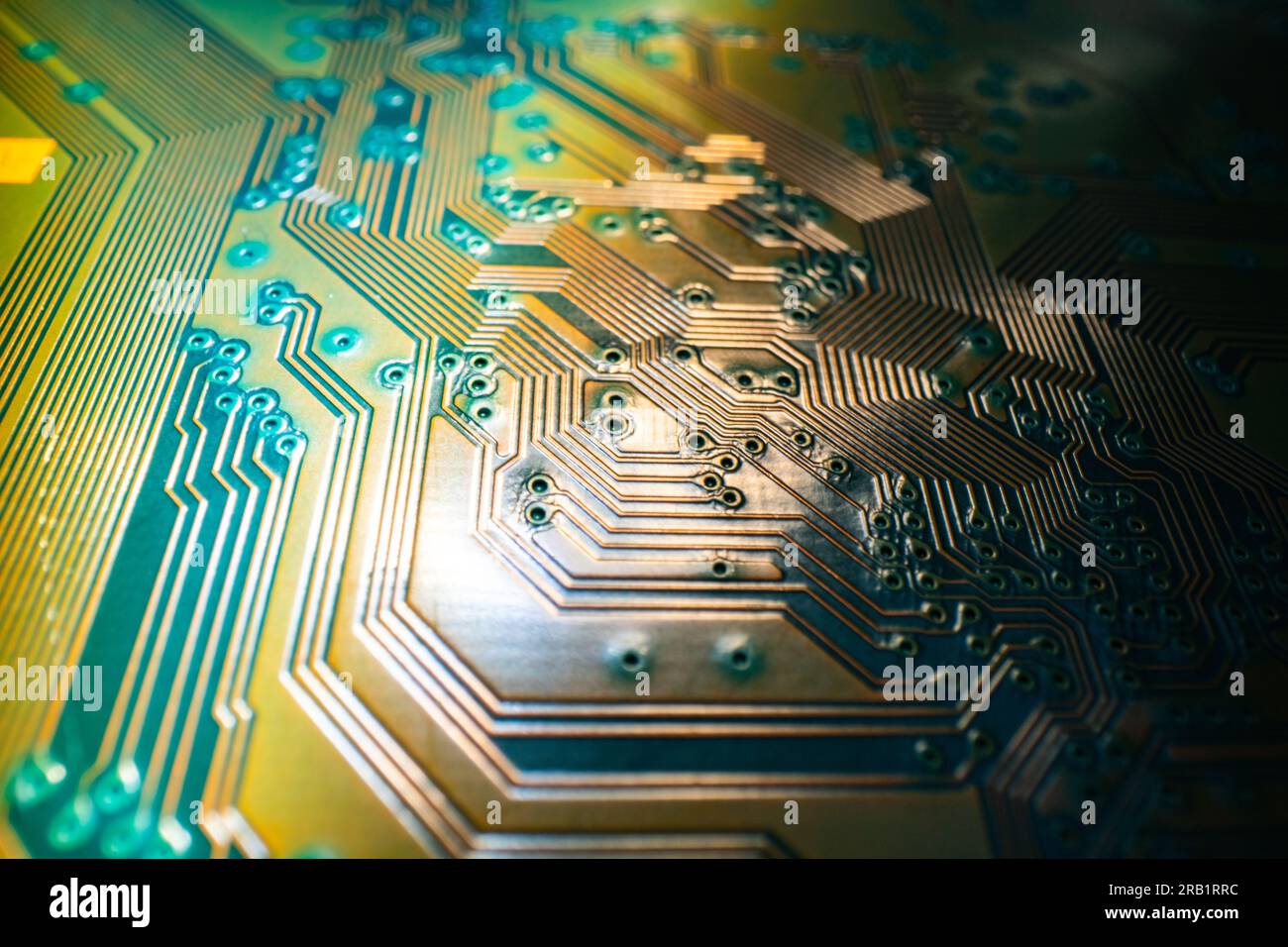 Technology background with circuit board. Electronic computer hardware technology. Motherboard ...