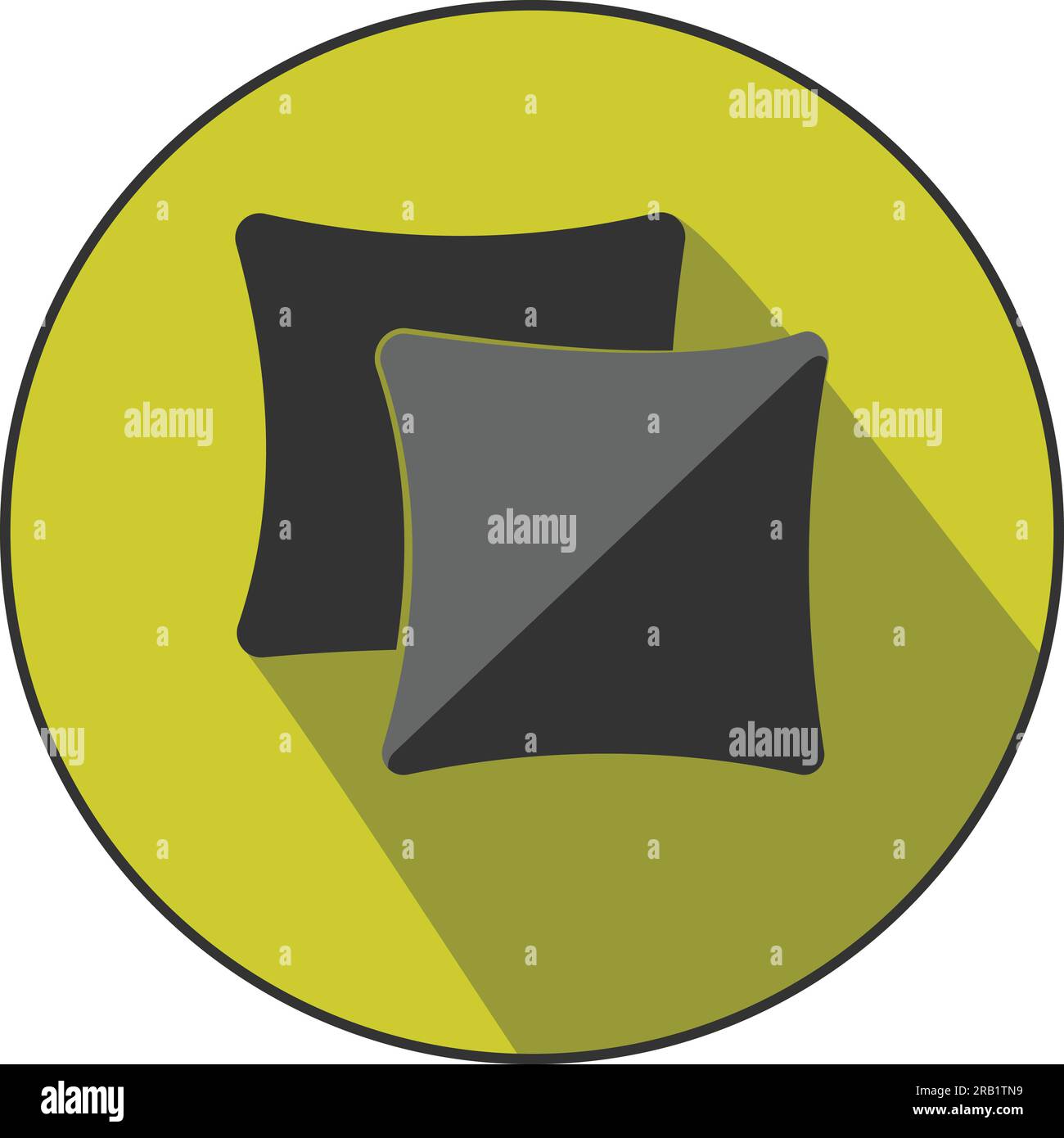 Pillow simple vector icon Stock Vector Images - Alamy