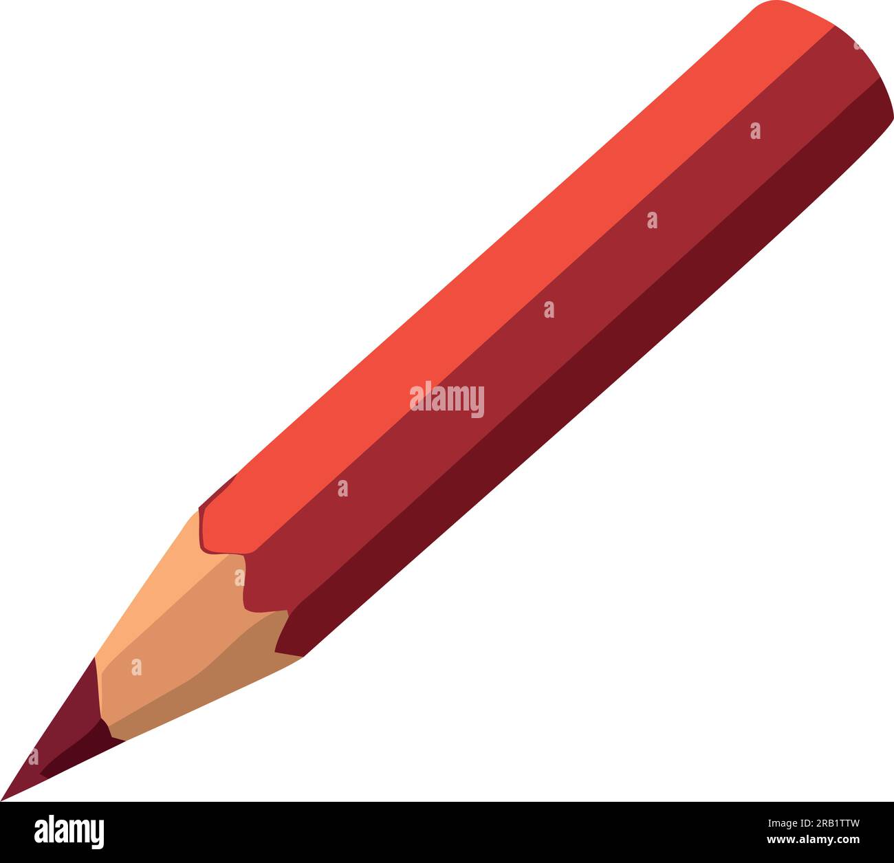 red pencil sketch on blank paper backdrop Stock Vector Image & Art - Alamy