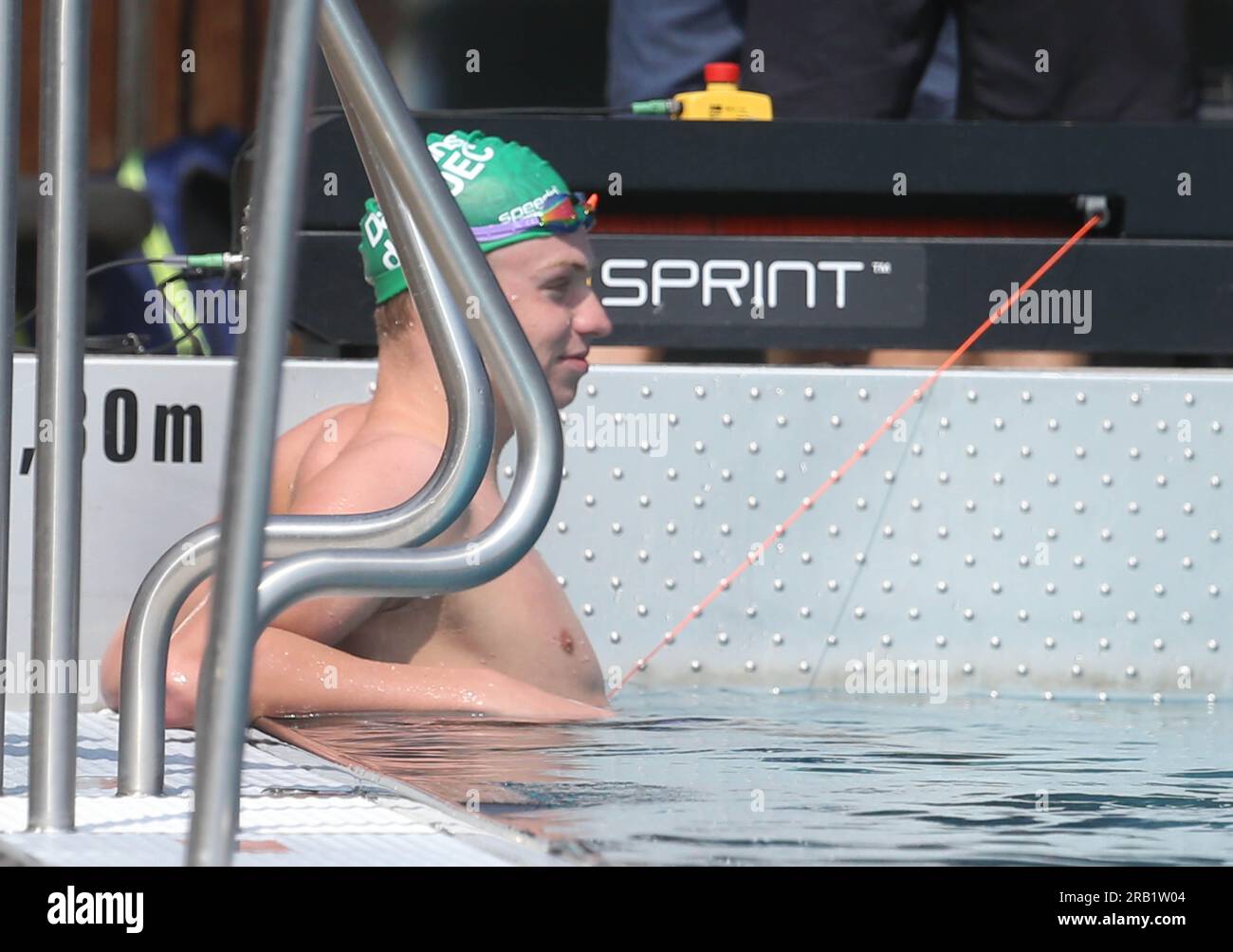 Leon Marchand ,during the French Elite Swimming Championships on June ...