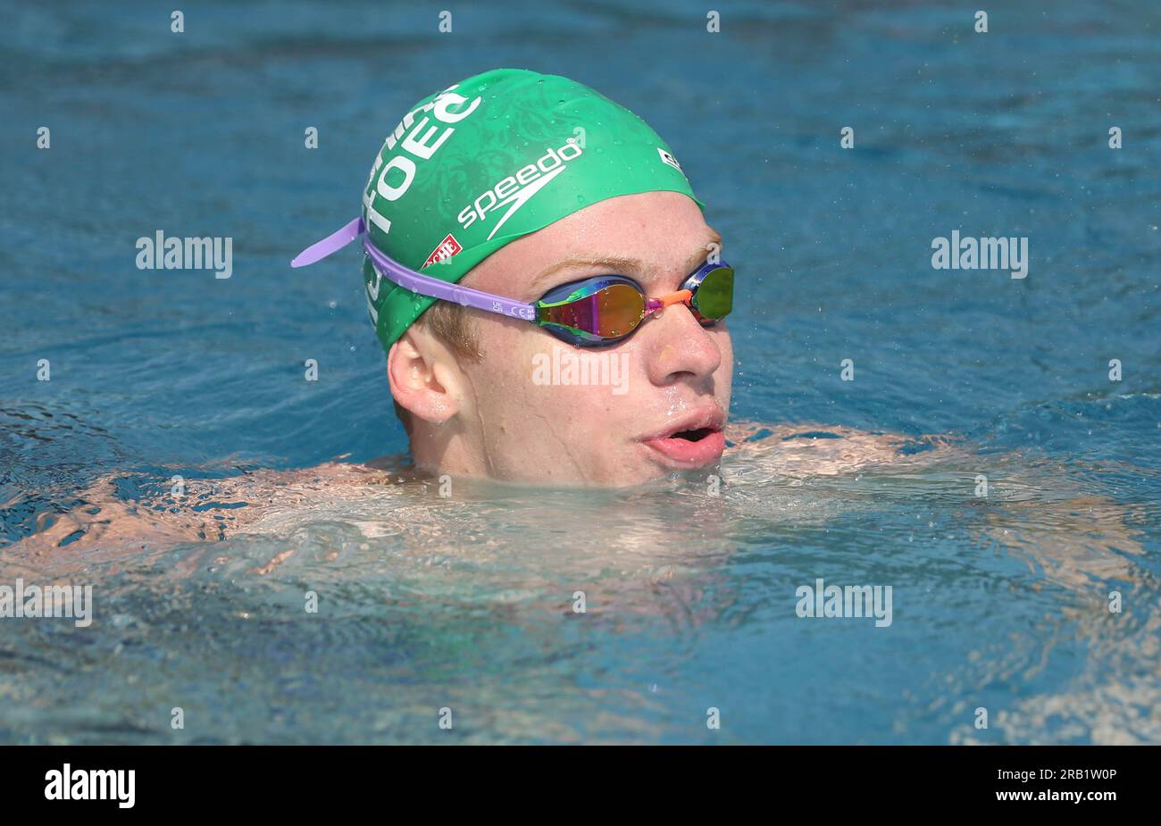 Leon Marchand ,during the French Elite Swimming Championships on June ...