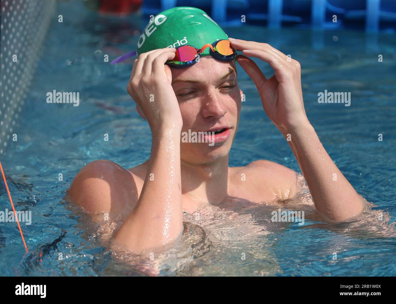 Leon Marchand ,during the French Elite Swimming Championships on June ...