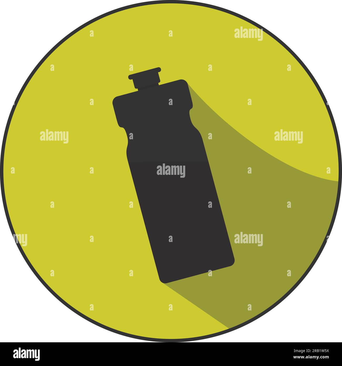 Flat icon of a water bottle. It is a simple, yet elegant design that ...