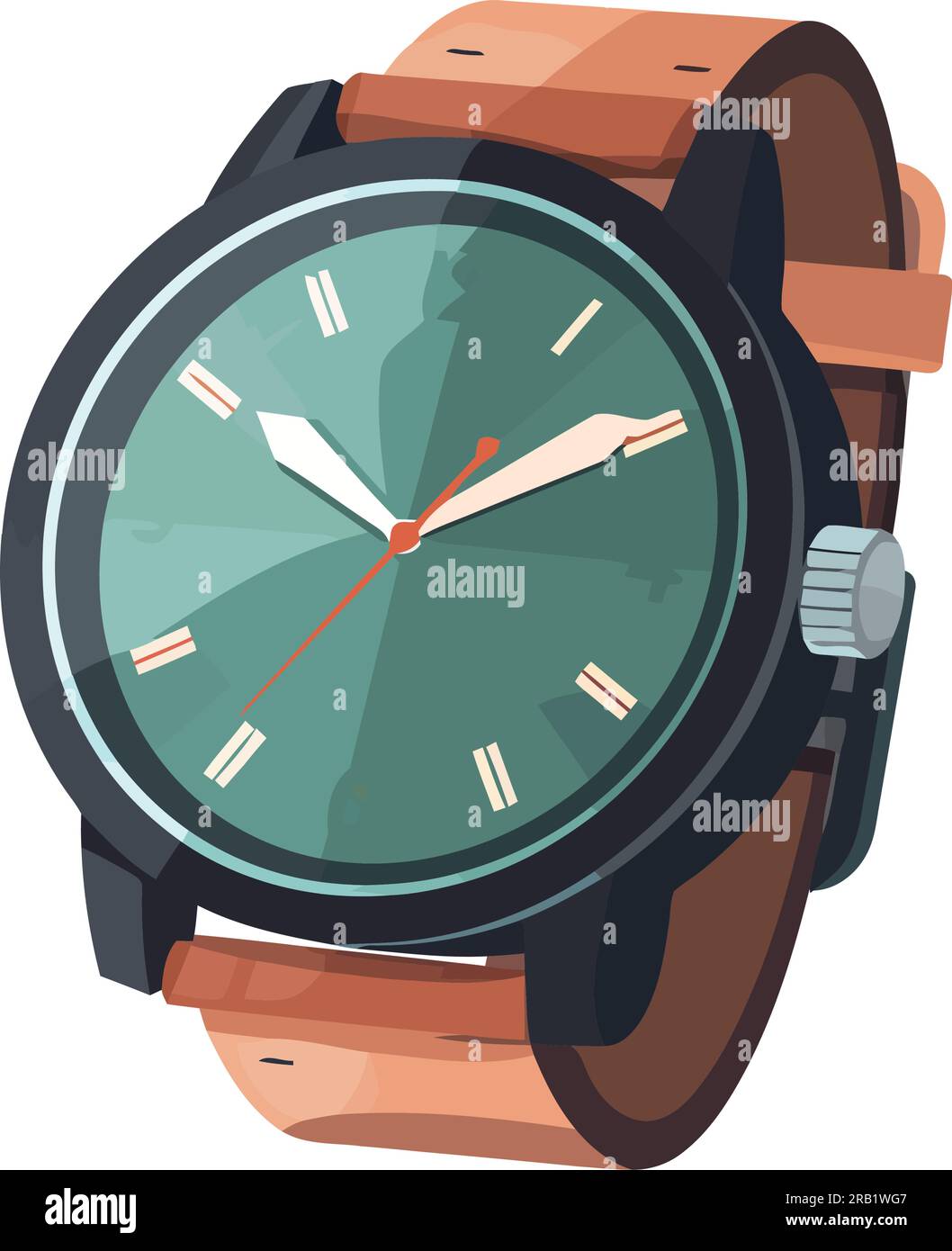 Modern wristwatch icon symbolizes success Stock Vector Image & Art - Alamy