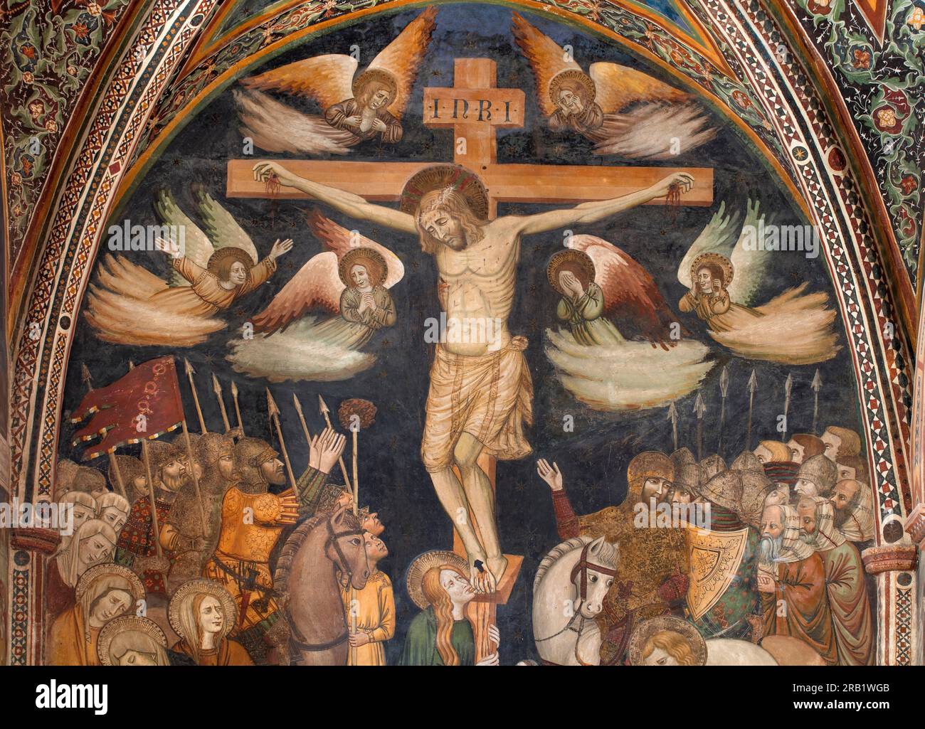 The Chapel of the Holy Cross with the frescoes of the master of Santa ...