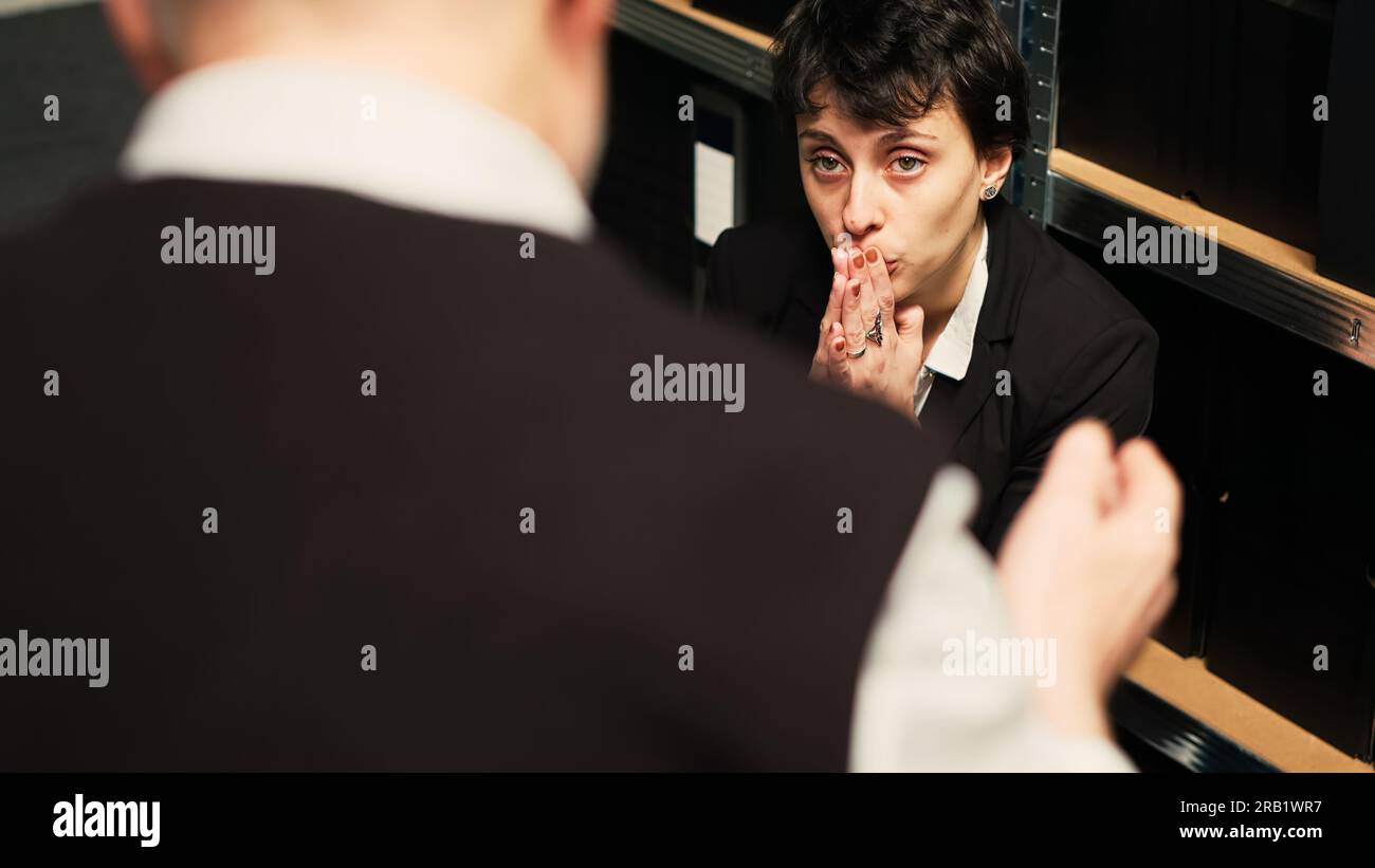 Private detective works on clandestine operation with experienced ...