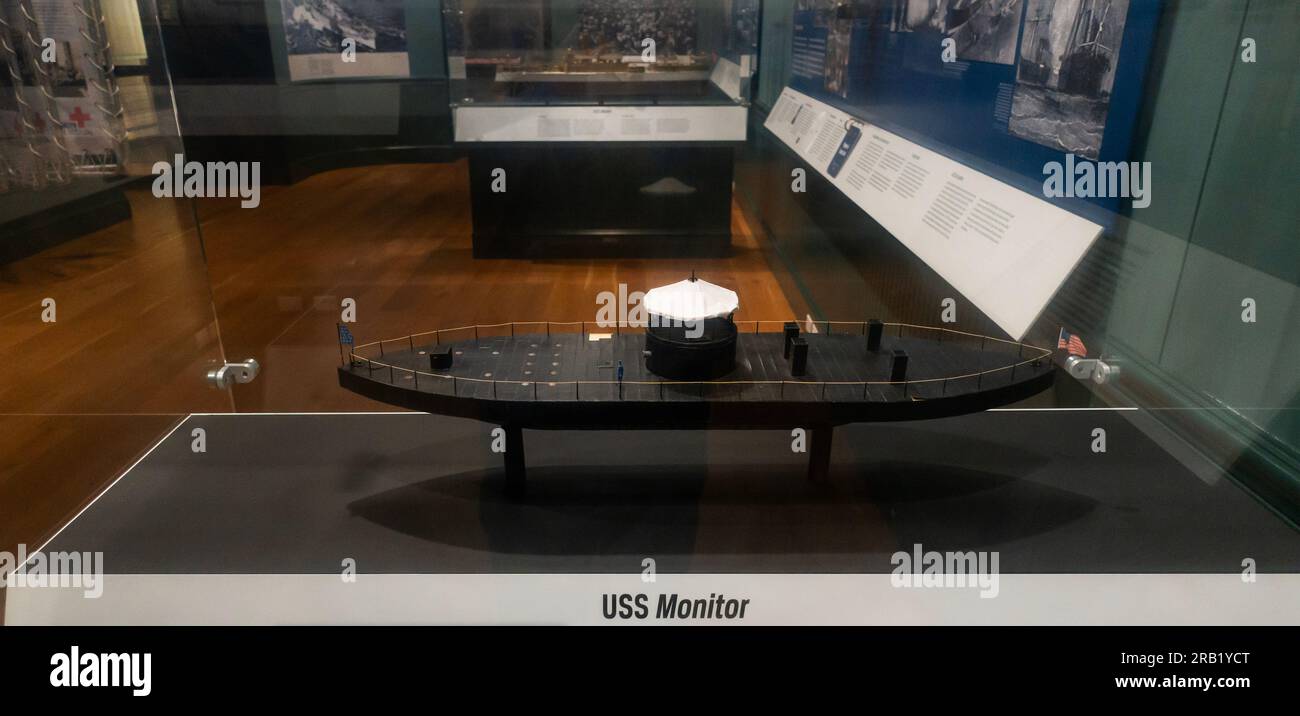 Uss monitor model hi-res stock photography and images - Alamy