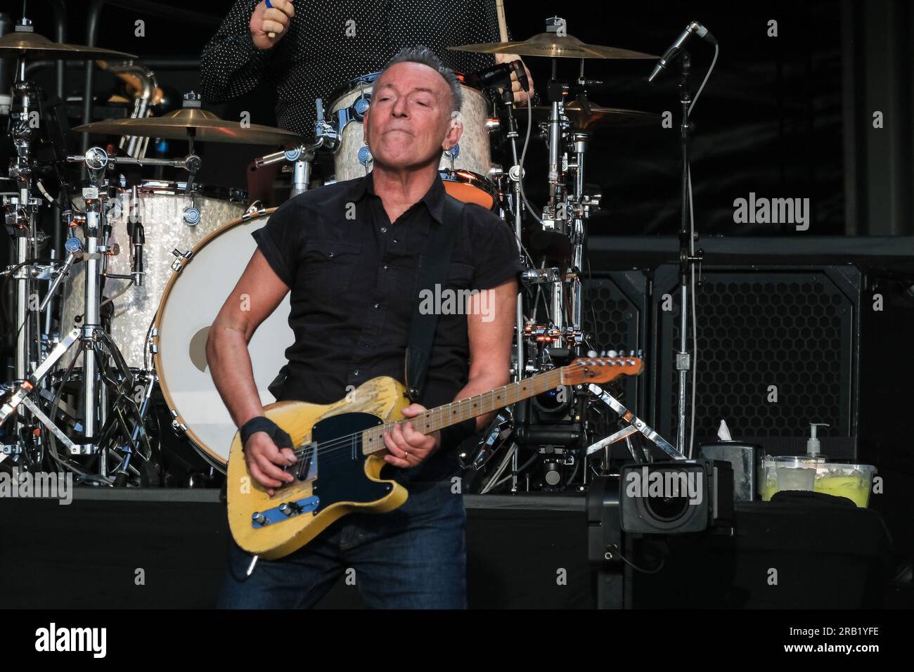 London, UK. 6th July, 2023. Bruce Springsteen photographed performing ...