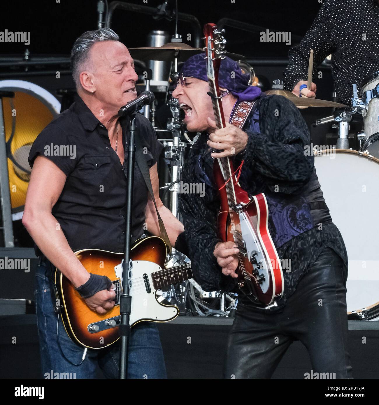 London, UK. 6th July, 2023. Bruce Springsteen and Steven Van Zandt of ...