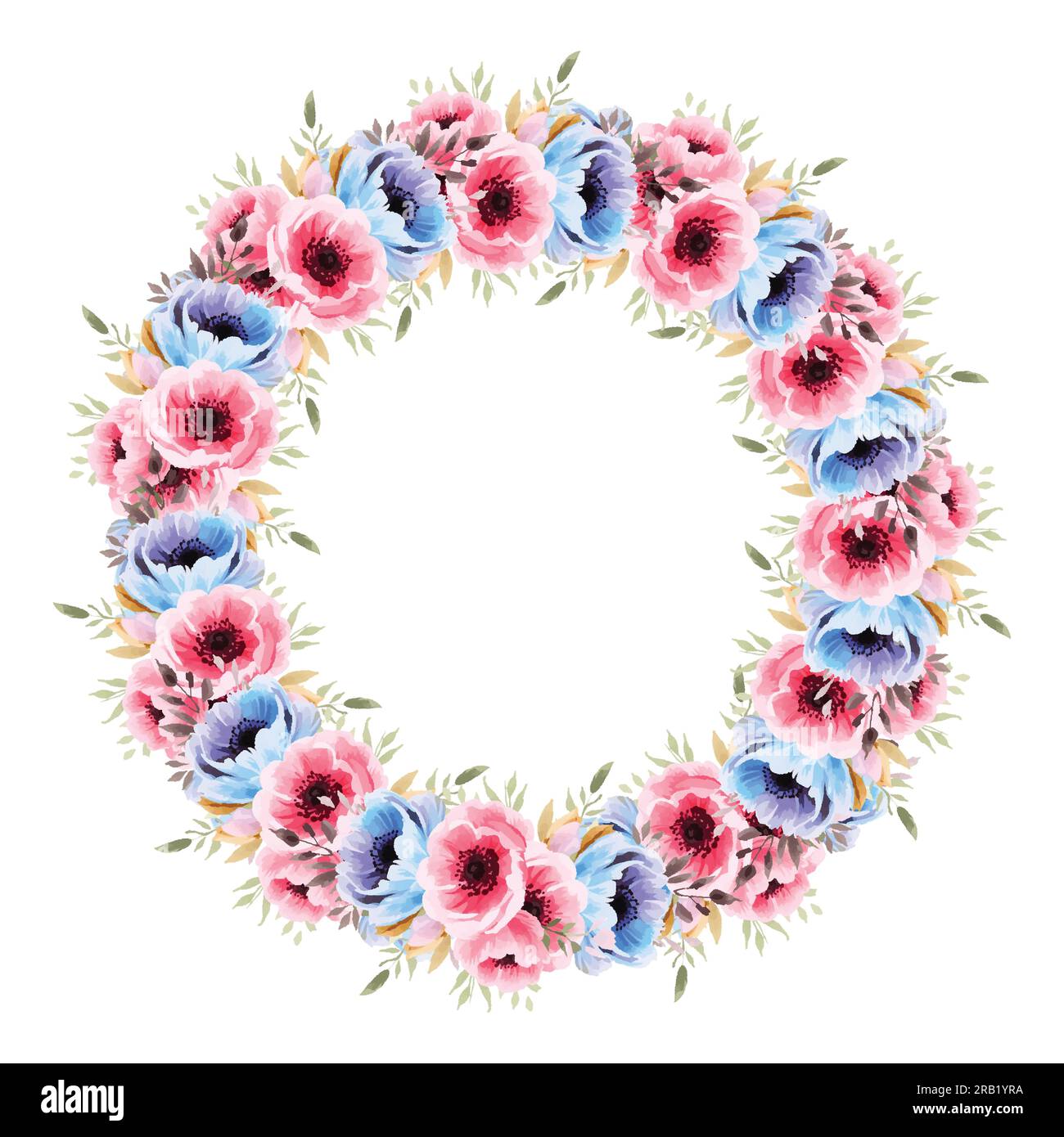 Vector flowers frame. Beautiful wreath. Elegant floral collection with ...