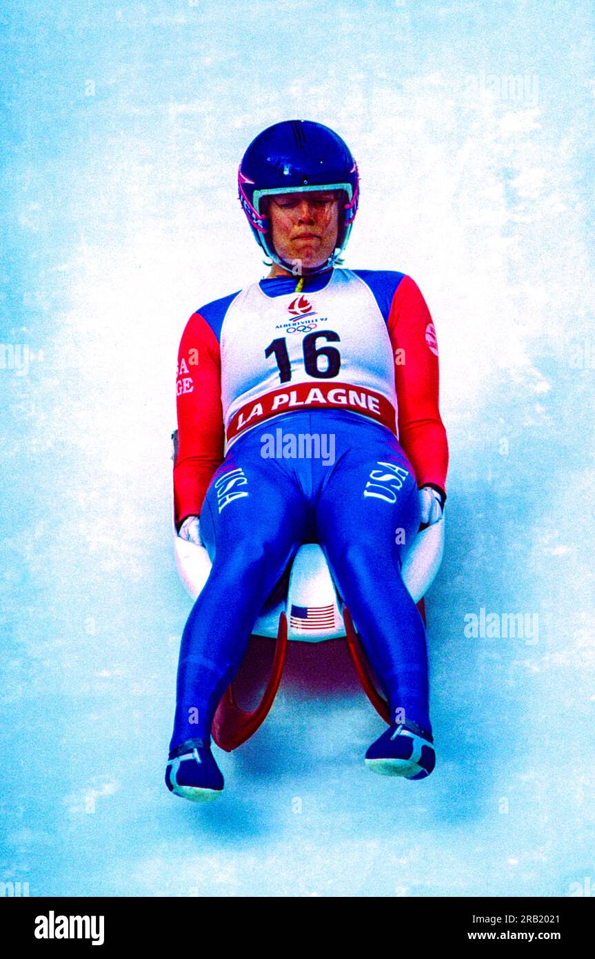 Woman luge winter olympics hi-res stock photography and images - Alamy