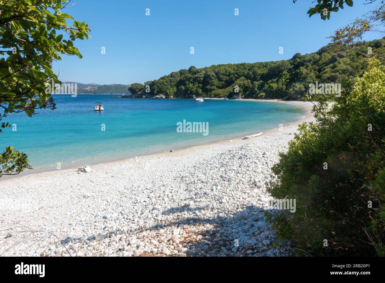 Amazing scenery by the sea in Erimitis forest, north-east Corfu, Greece ...