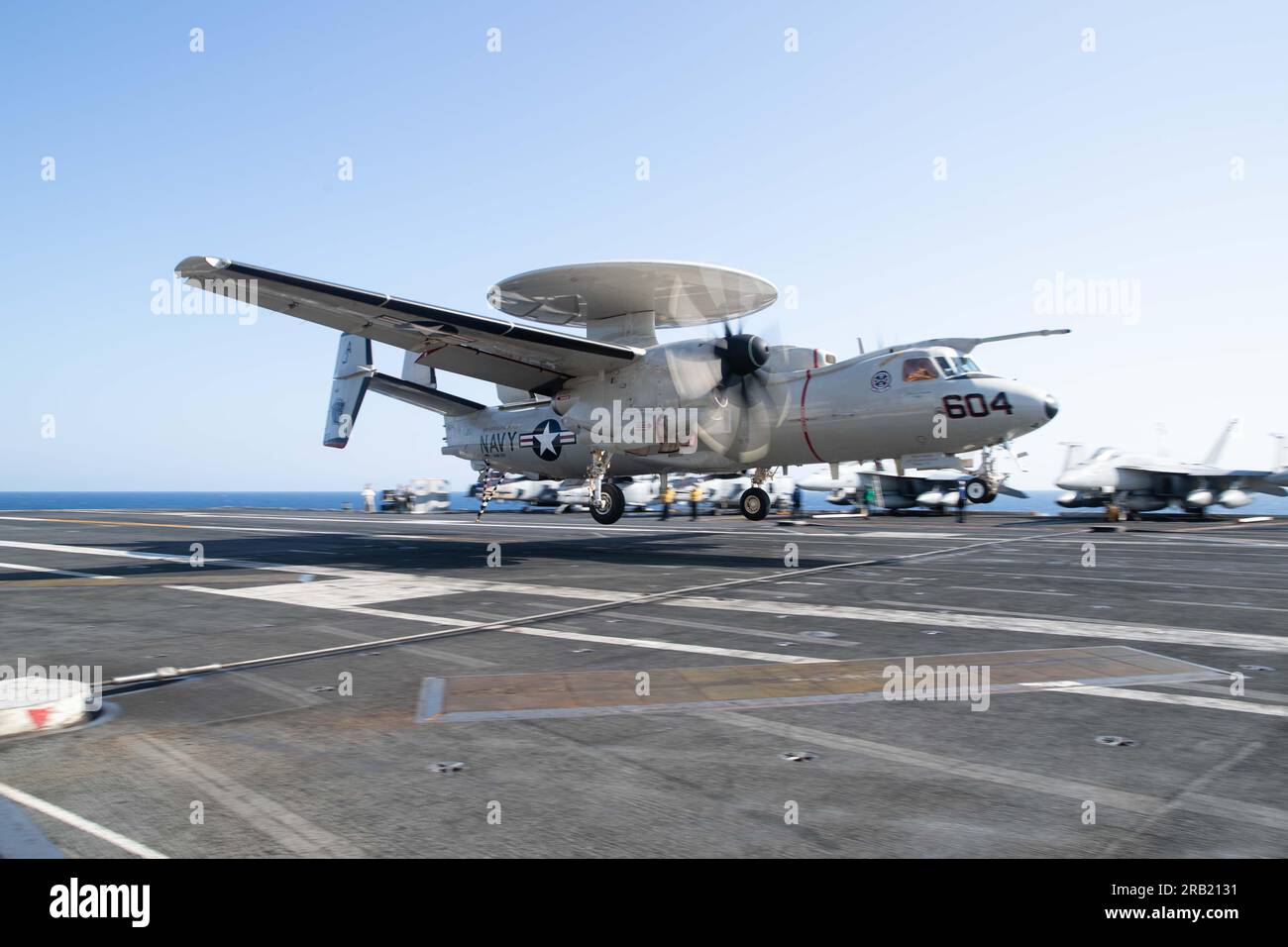 An E2-D Hawkeye, attached to the ÒBear AcesÓ of Airborne Command and ...