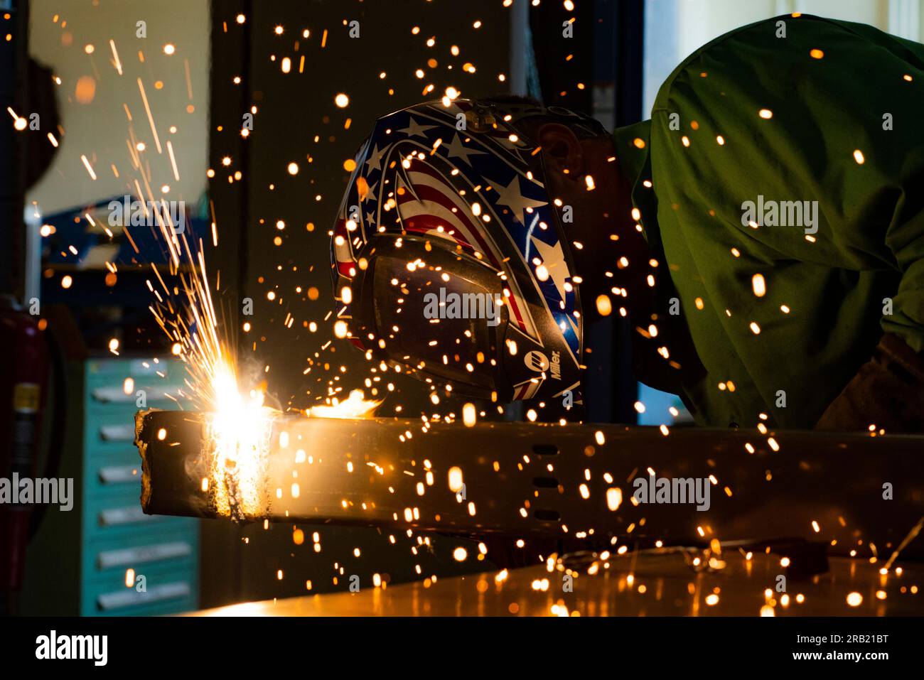 U.S. Air National Guard Tech. Sgt. Braxton Sloas, an aircraft metals technology specialist with ...