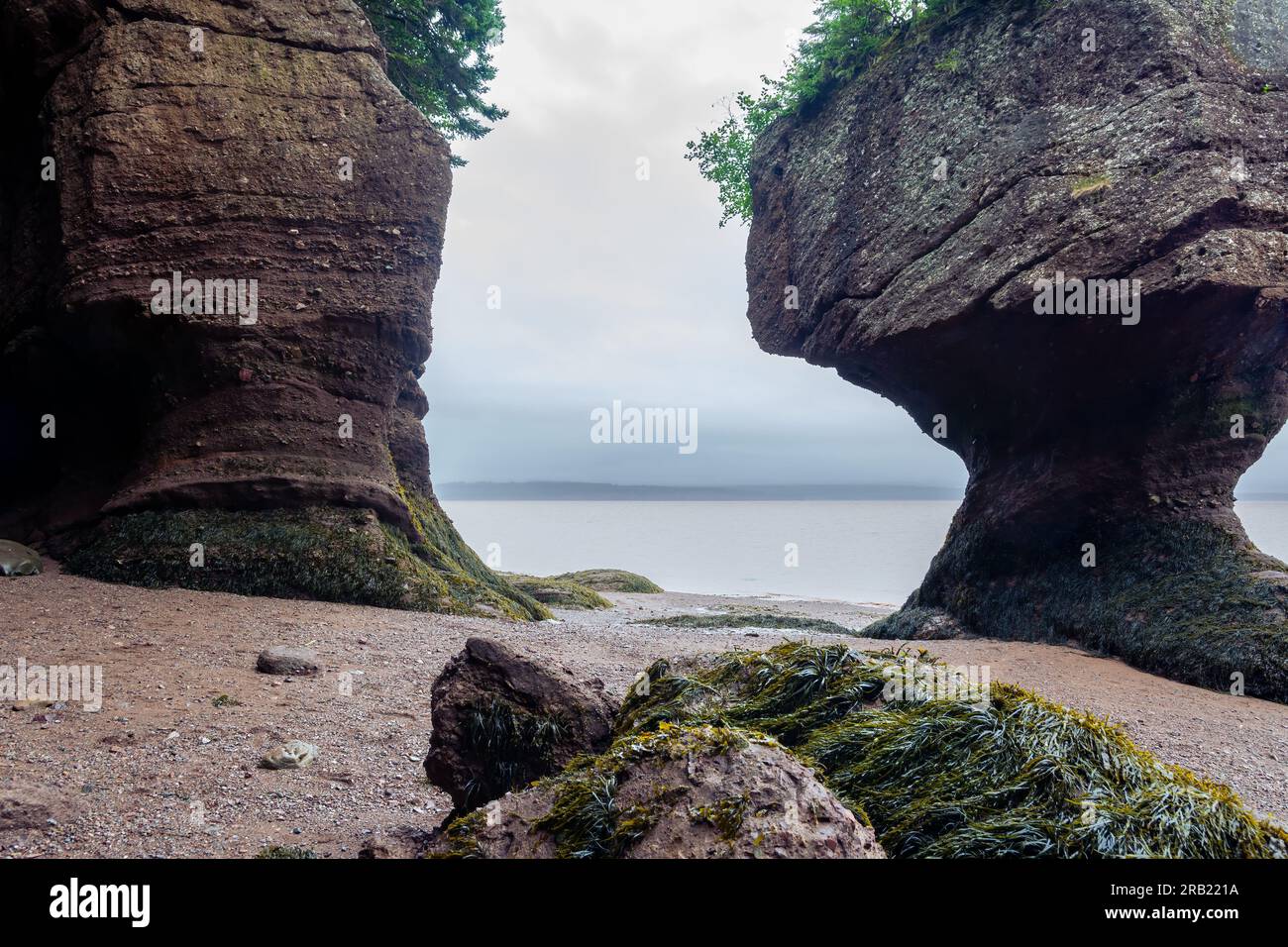 The bay of Fundy, New Brunswick.This bay is famous for having the ...