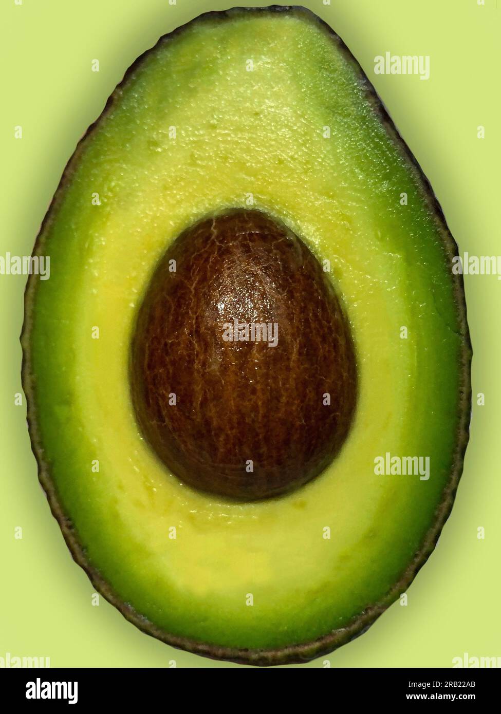 Avocado half close up Stock Photo - Alamy