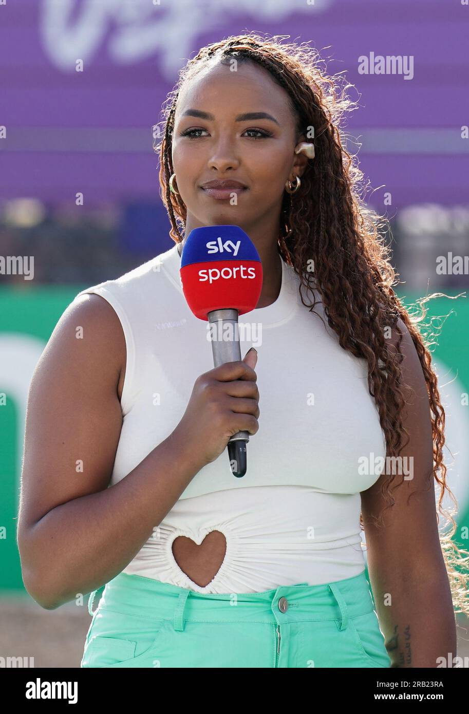Naomi Schiff Sky Sports F1 during the FORMULA 1 ARAMCO BRITISH GRAND ...
