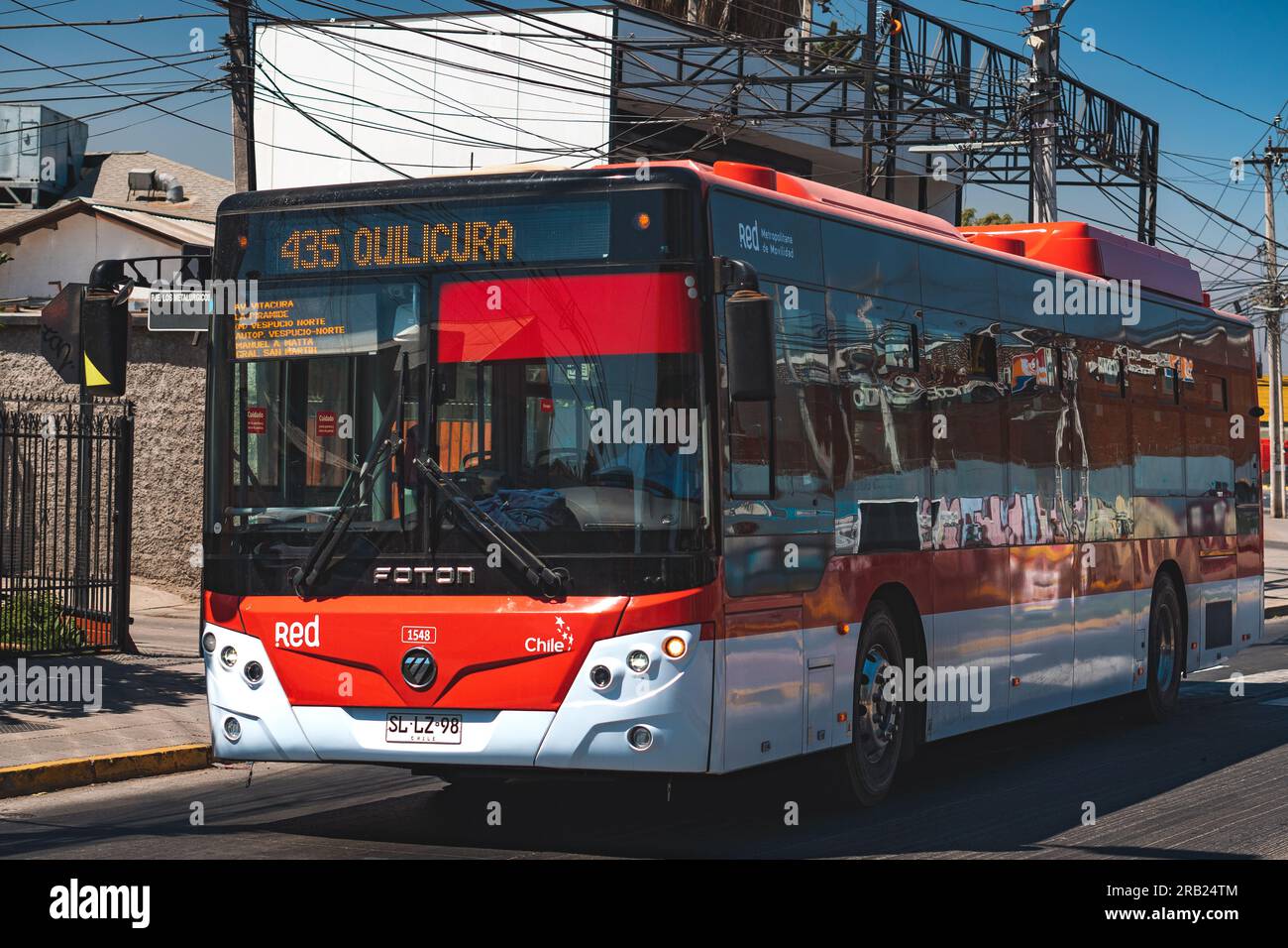 Santiago, Chile - March 10 2023: A brand new public transport ...
