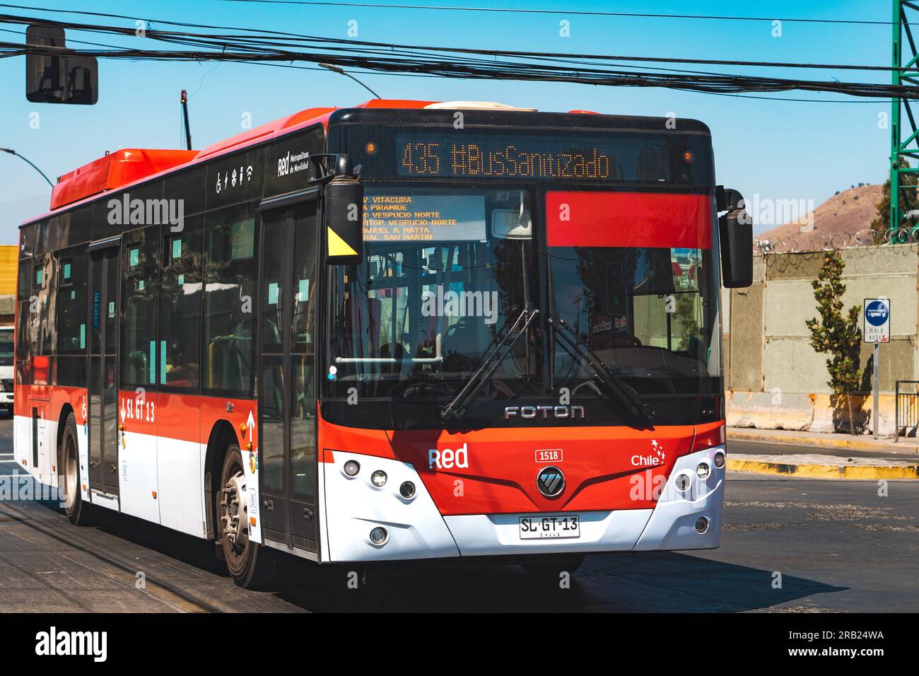 Santiago, Chile - March 10 2023: A brand new public transport ...