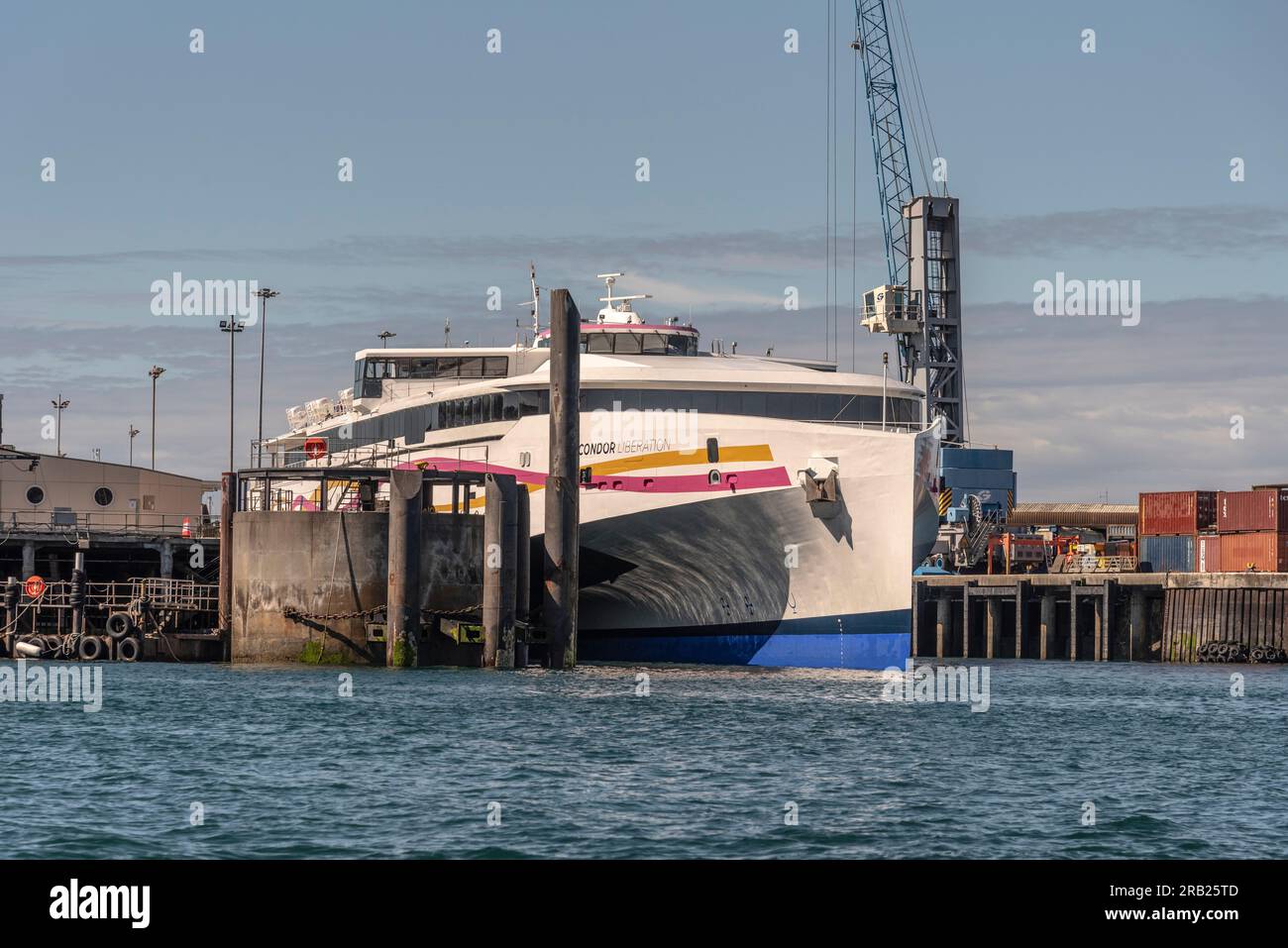 St Peter Port, Guernsey, Channel Islands. 11 June 2023. Condor ...