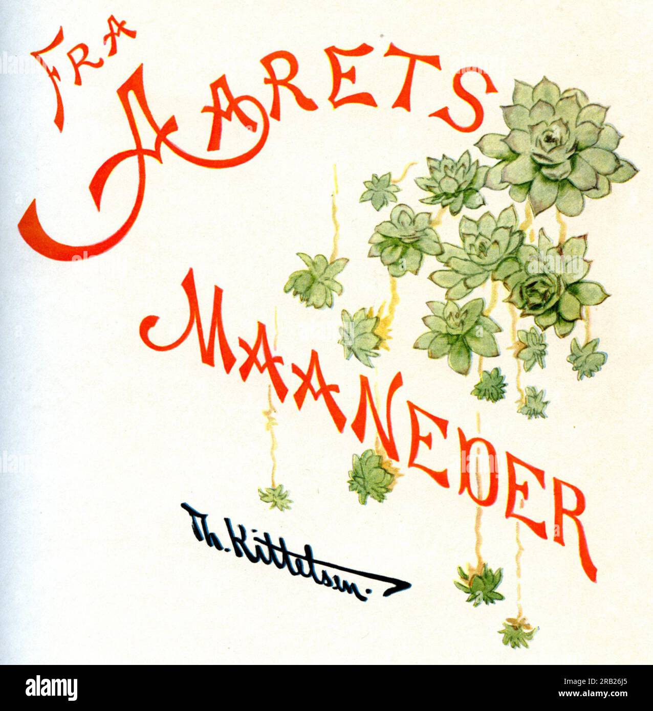 Months of year book cover 1890 by Theodor Severin Kittelsen Stock Photo ...