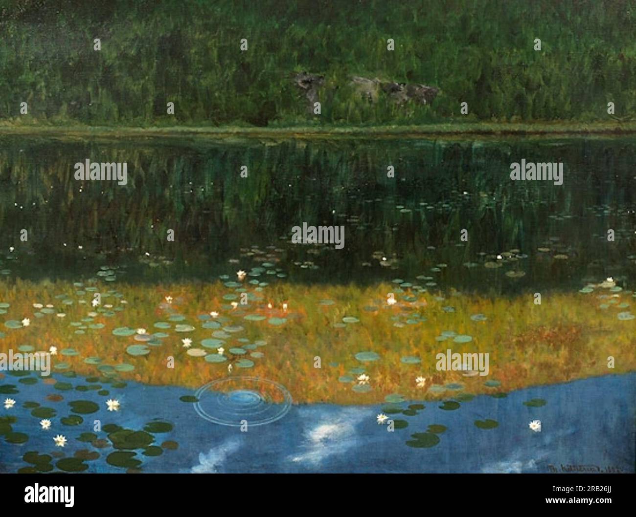 Tjernet by Theodor Severin Kittelsen Stock Photo - Alamy